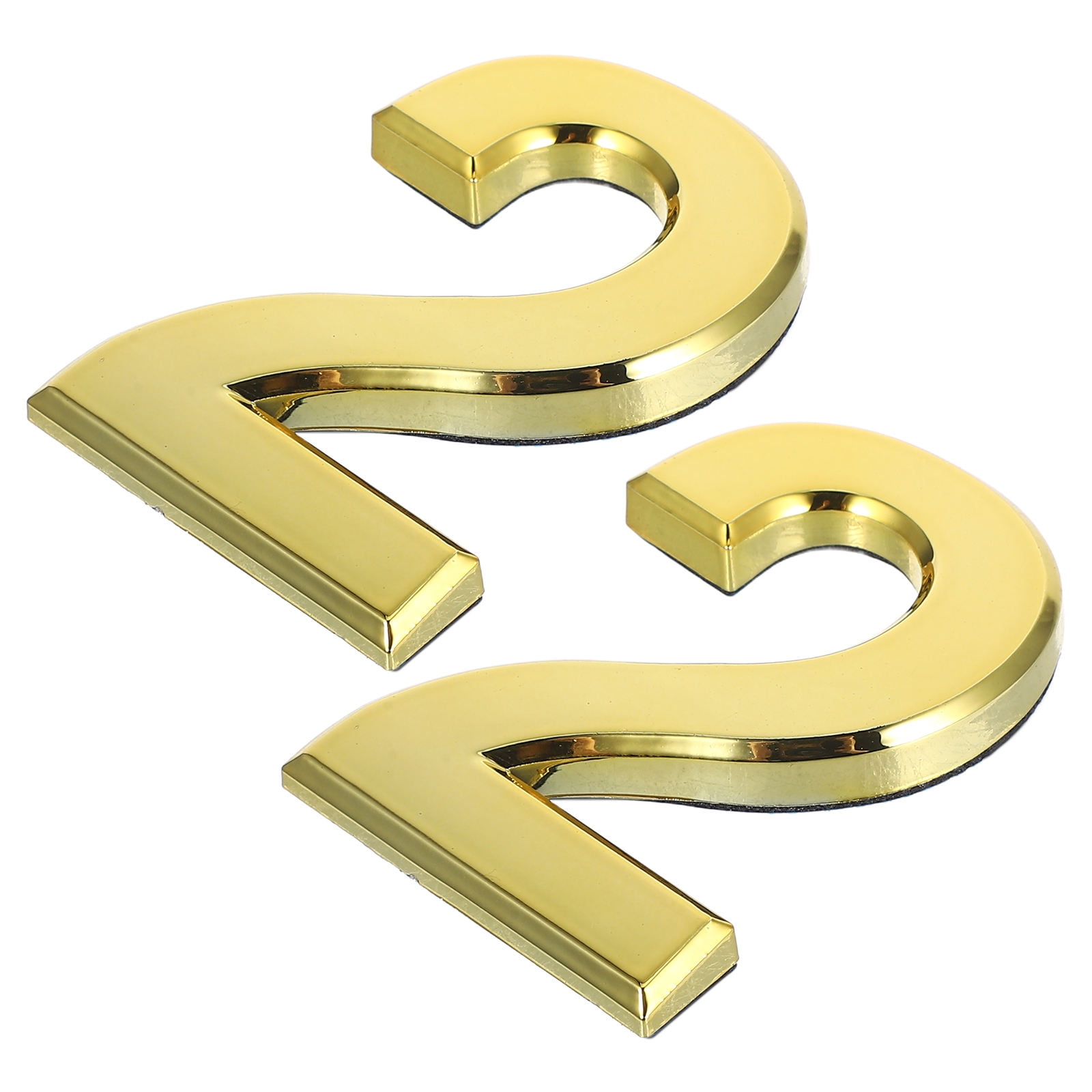 RENACLIPY Golden Door Number Plaques 2 Pieces Modern Home Address Signs ...