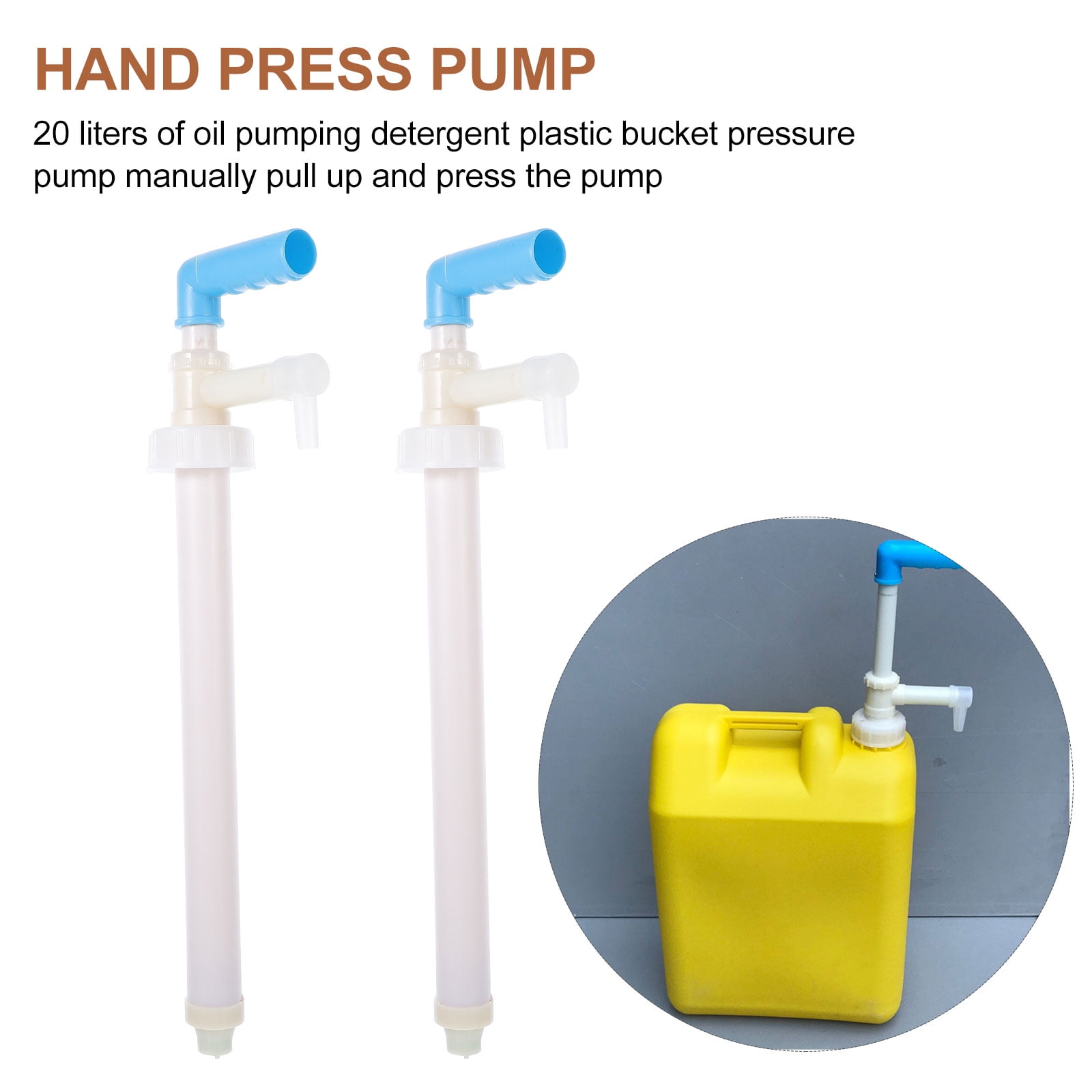RENACLIPY 2Pcs Simple Design Plastic Hand Press Pump for Liquid ...