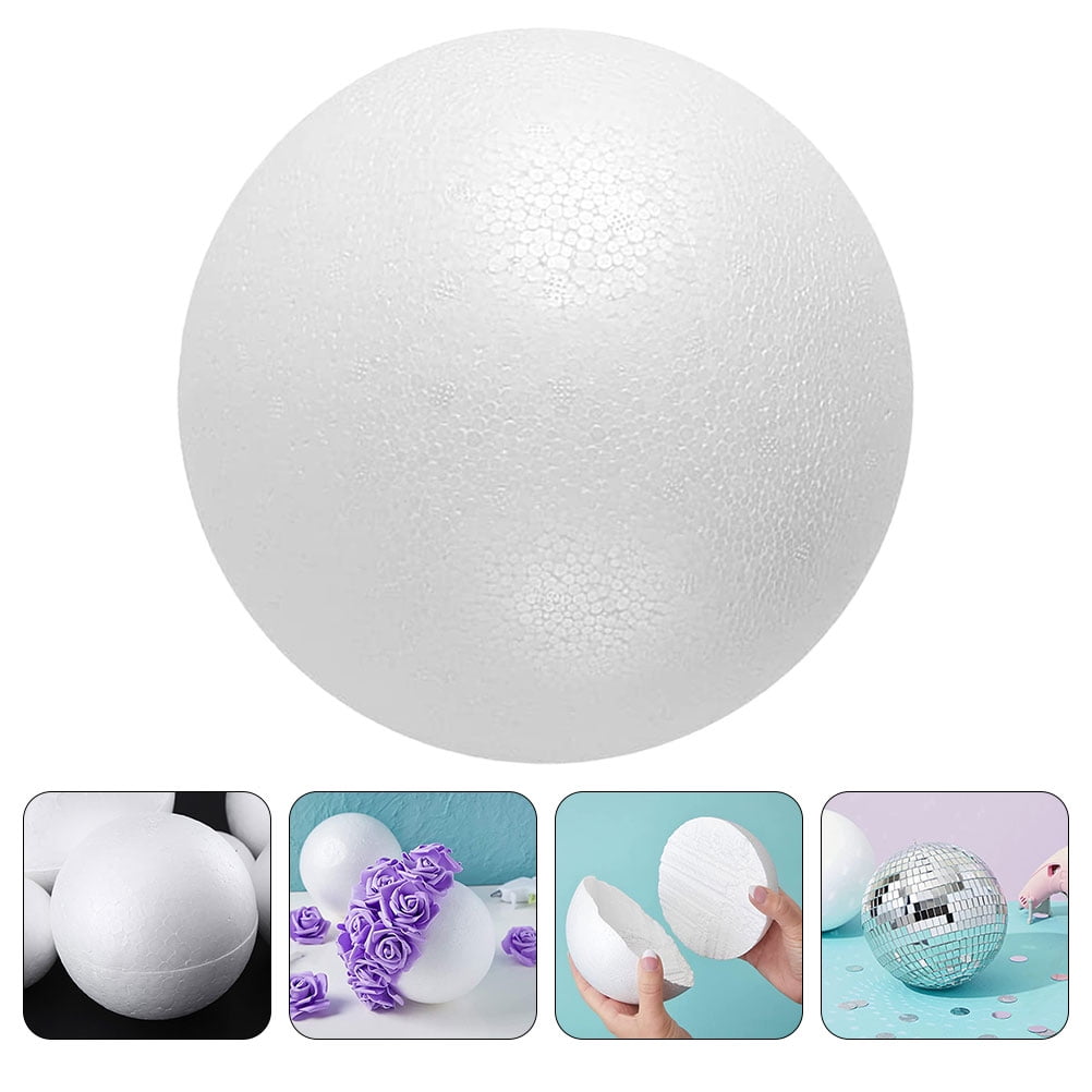 RENACLIPY 2Pcs Sphere Flower Foams for Handmade Crafts Foam White ...