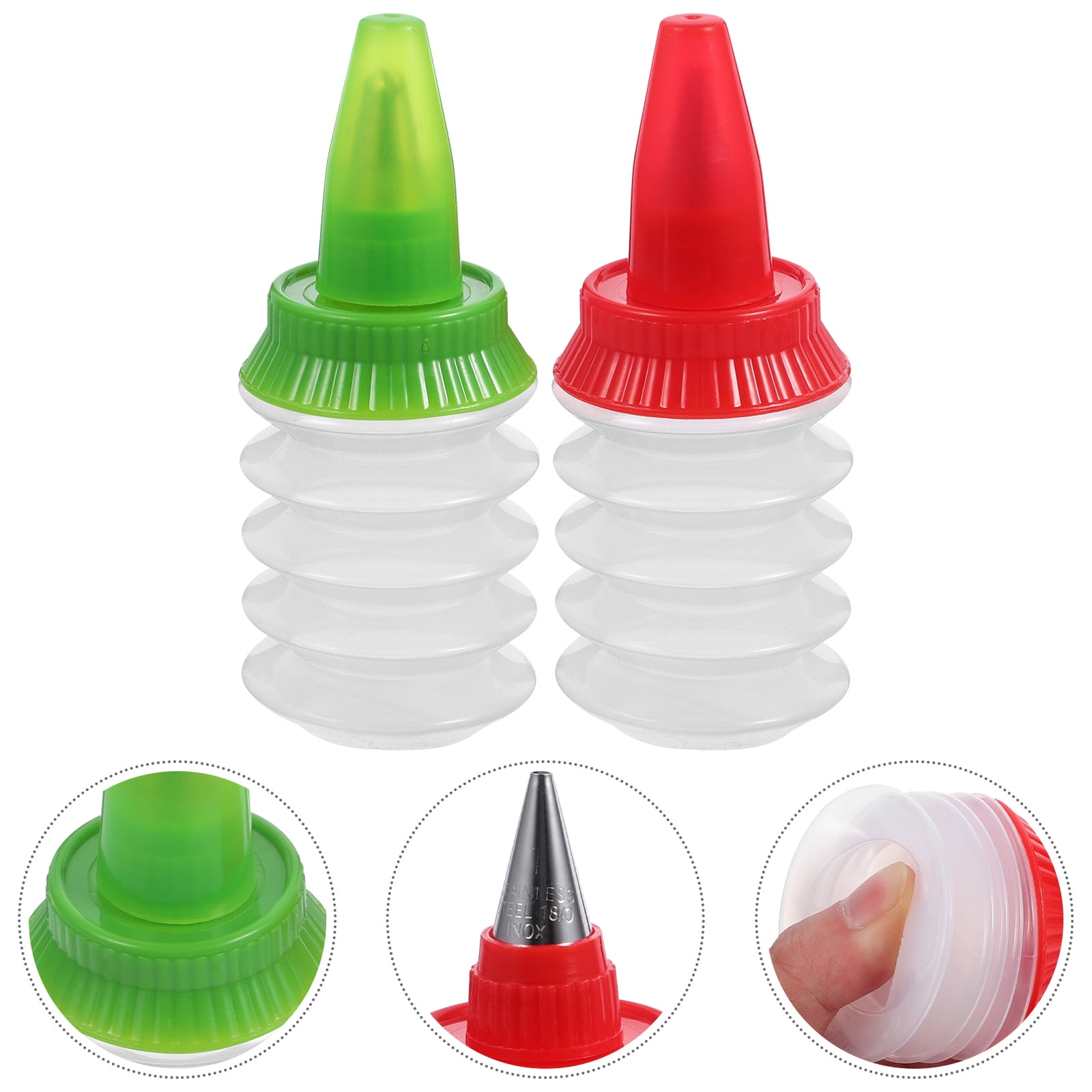 RENACLIPY Icing Drip Squeeze Bottle Compact Design 2Pack - Walmart.com