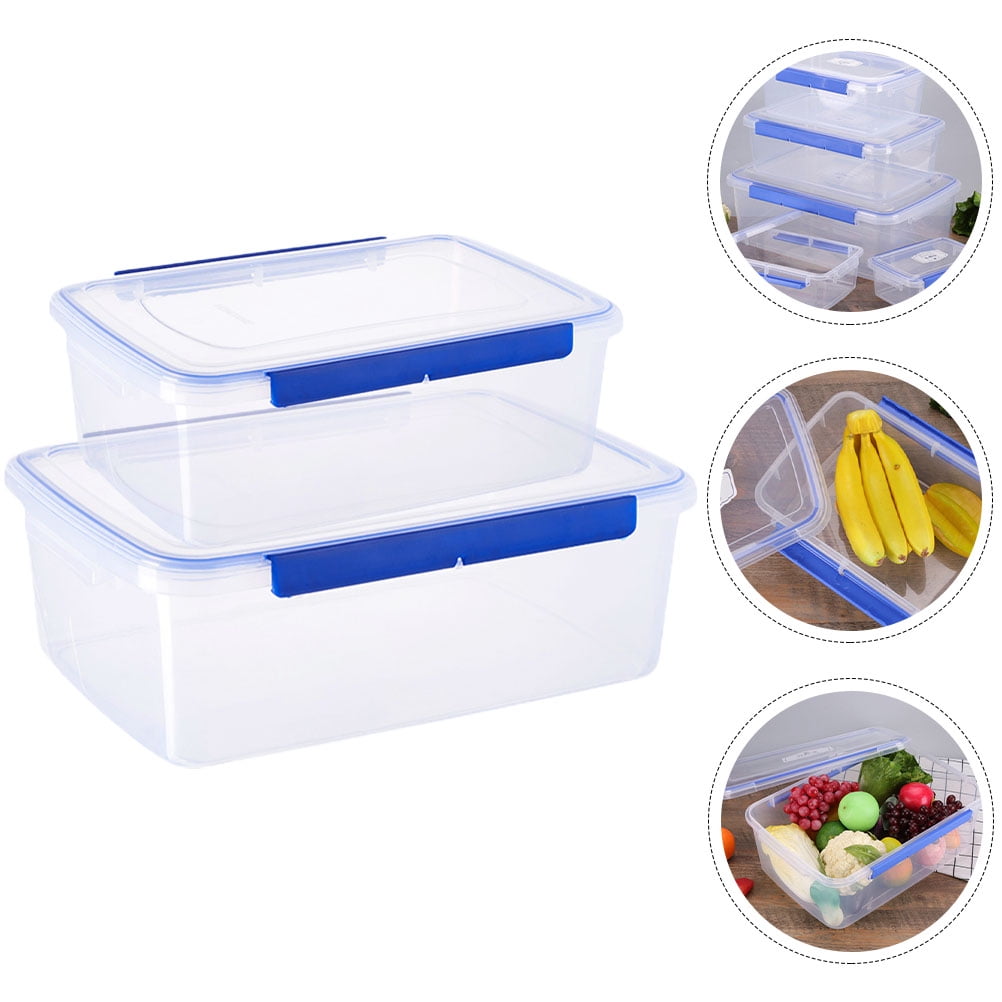RENACLIPY Compact Dough Proofing Box Blue Airtight Plastic Container ...