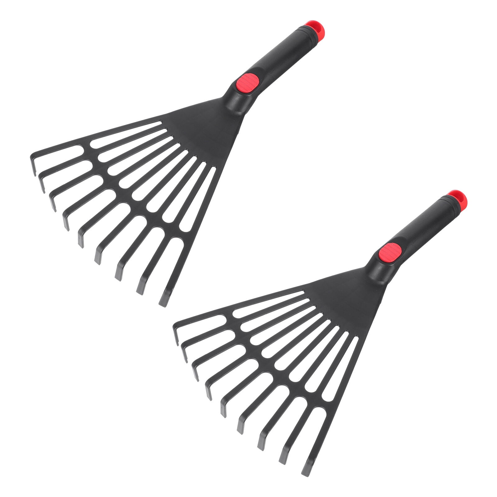 RENACLIPY 2pcs Plastic Shrub Rake For Leaves Lawns Turf Rake For ...
