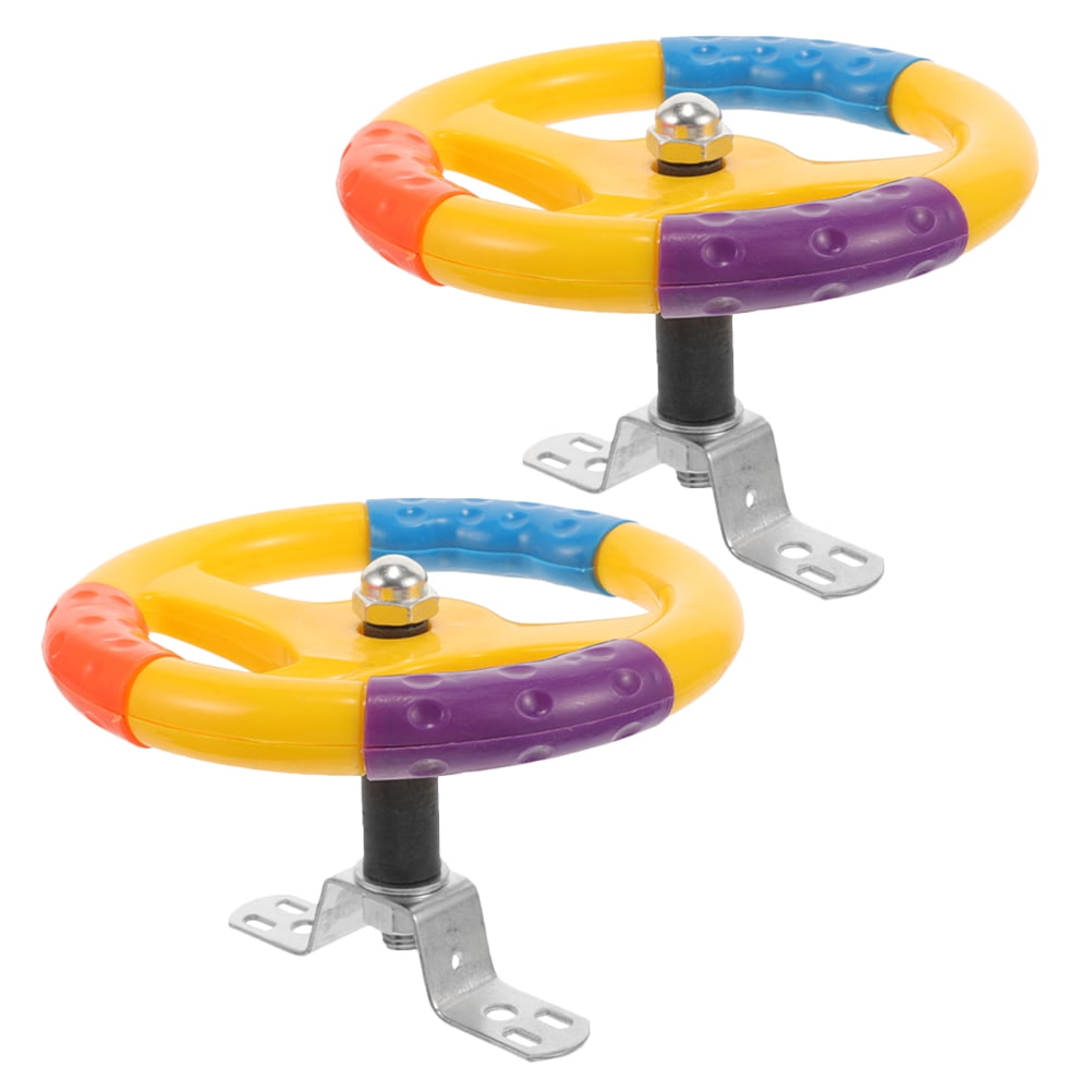 RENACLIPY 2pcs Steering Wheel For Rocking Cars Playground Swing Wheel ...
