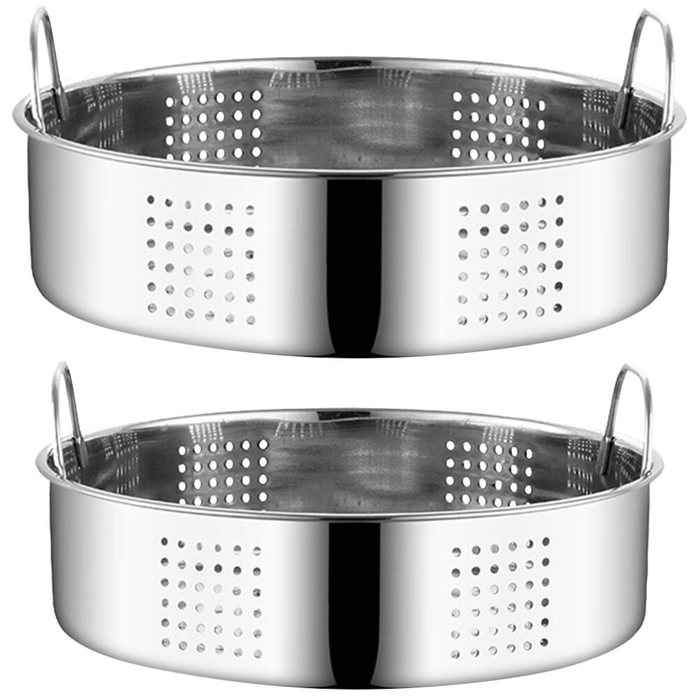 RENACLIPY 2pcs Vegetable Steamer Inserts Stackable Steamer Pans For ...