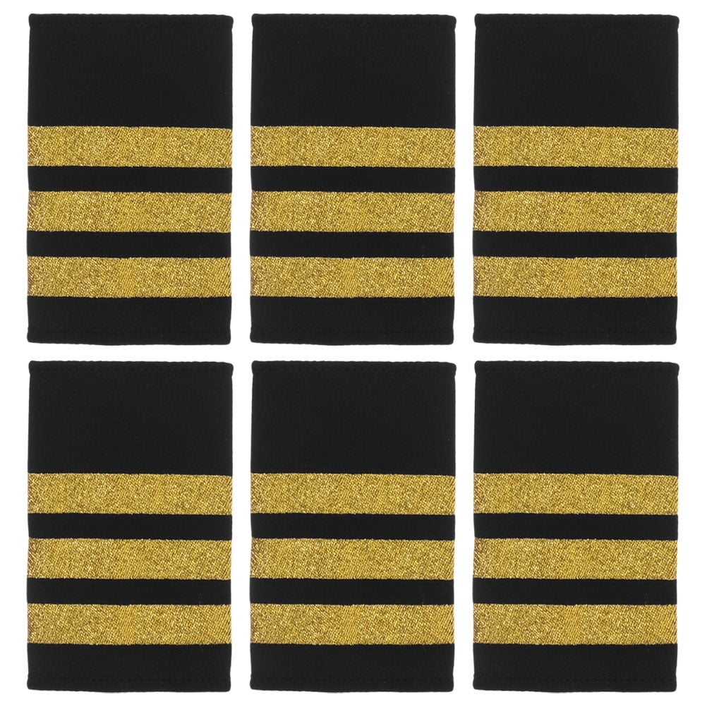 RENACLIPY 3 Pairs Epaulettes Pilot Uniform Assorted Color For Captains ...