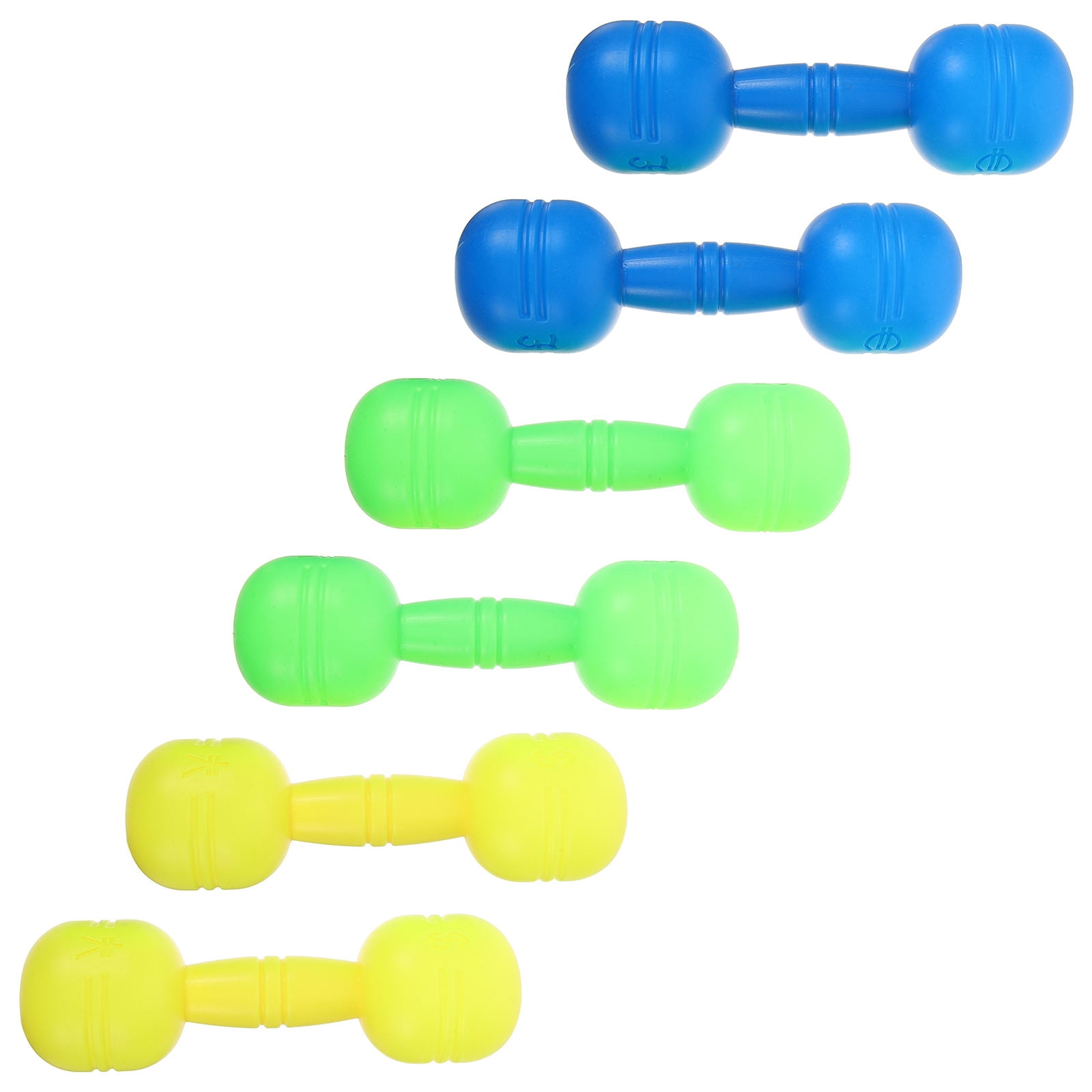 RENACLIPY 3 Pairs Kids Dumbbells Toy Dumbbell Shape for Children ...