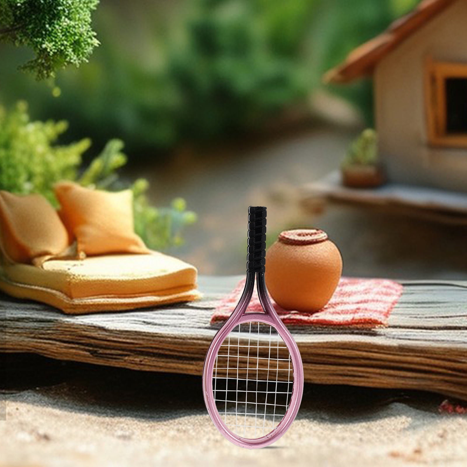 RENACLIPY 3 Sets Mini Tennis Rackets For Crafting Assorted Color For ...