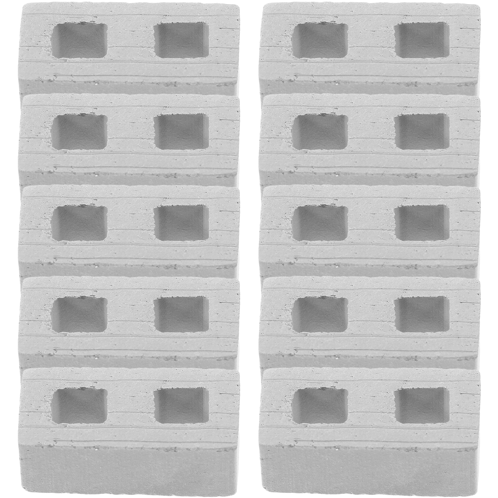 RENACLIPY Renaclipy 30pcs Fake Mini Bricks Set Grey Ceramic Material ...