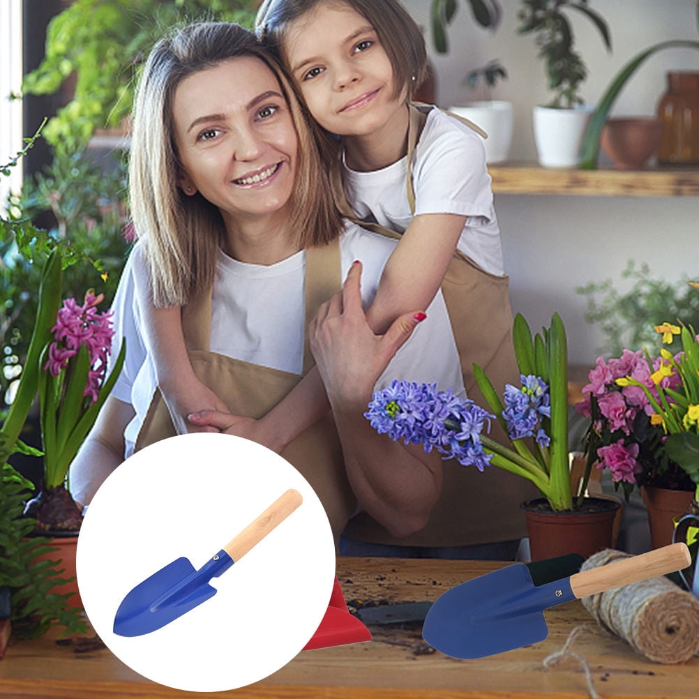 RENACLIPY Childrens Gardening Tools Set Iron Wood Material for Kids ...