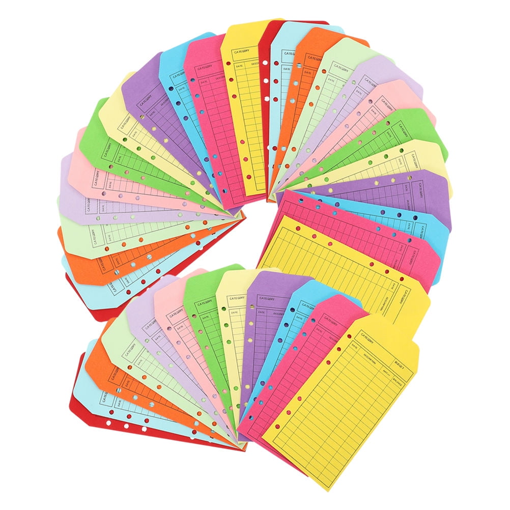 RENACLIPY 36Pcs Cash Envelopes for Budgeting Assorted Color Paper ...