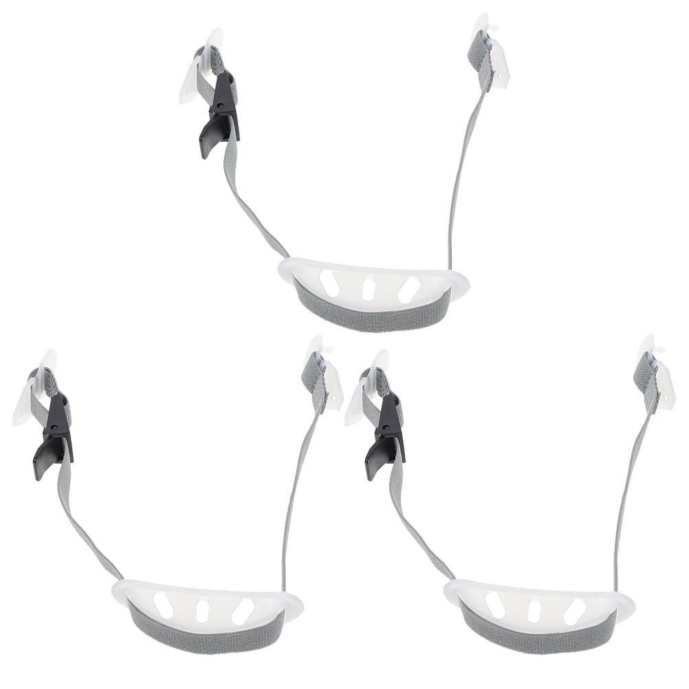 RENACLIPY 3Pcs Grey Polyester Adjustable Chin Straps for Construction ...