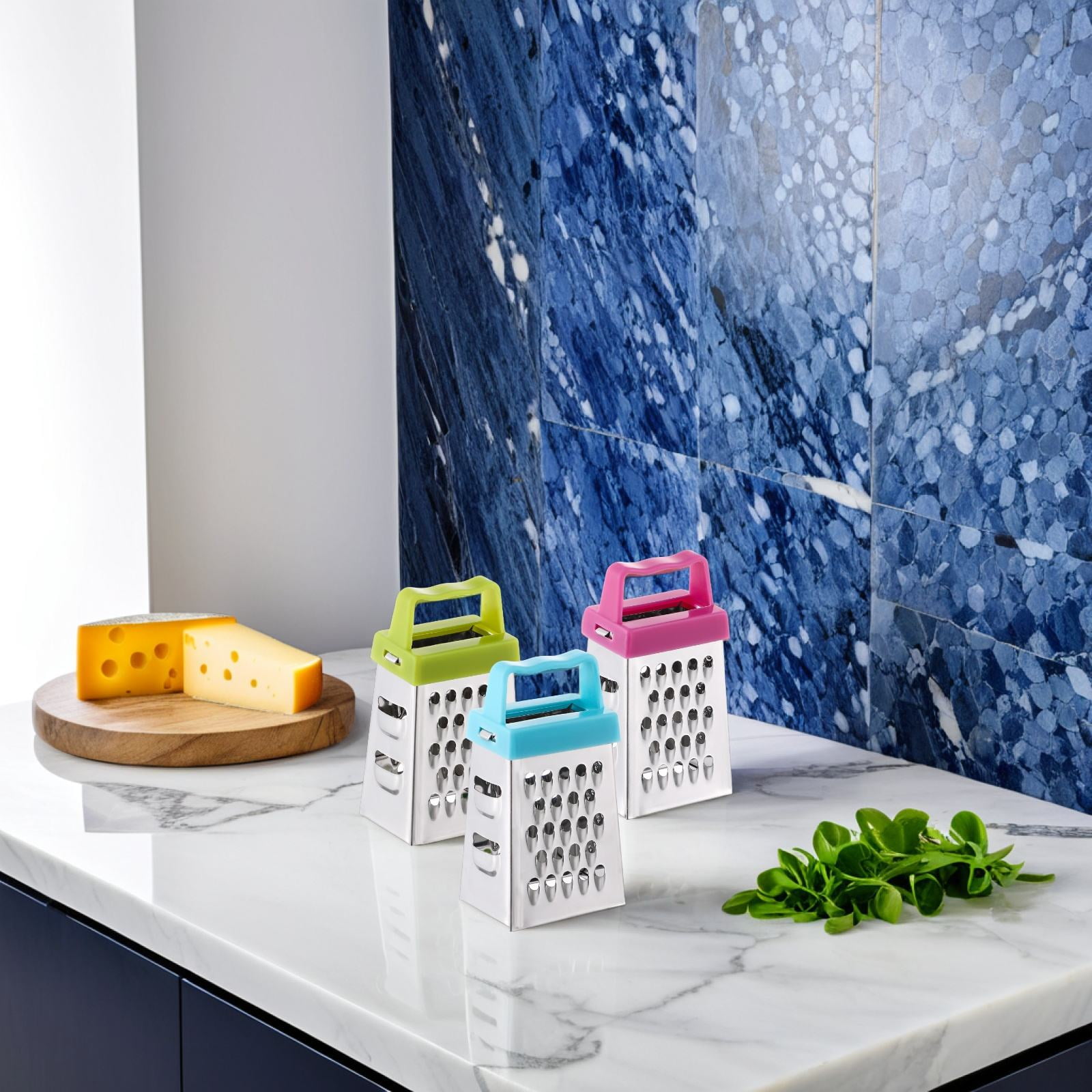RENACLIPY 3-Pack Stainless Steel Multi-Functional Kitchen Graters for ...