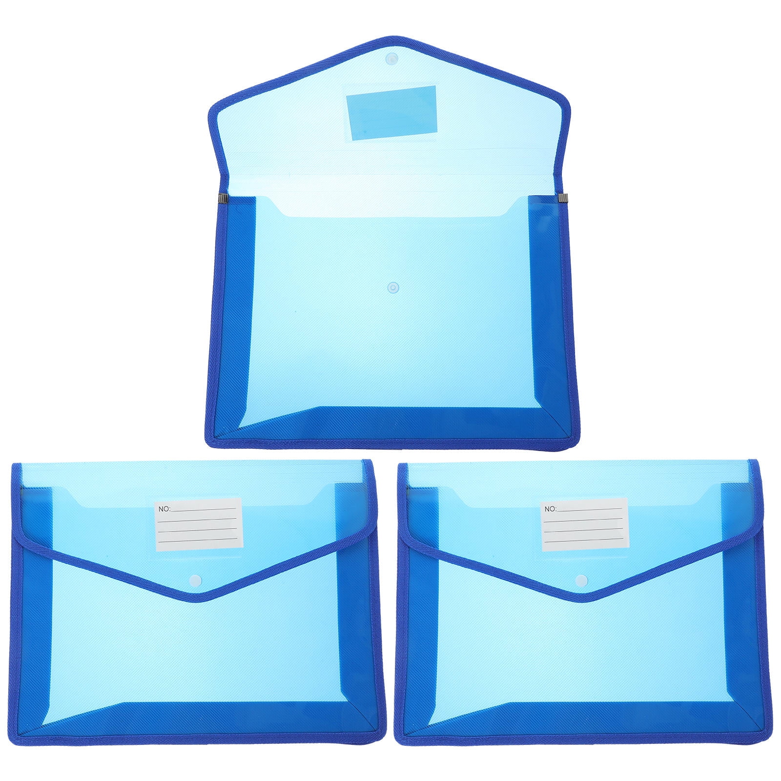 RENACLIPY 3Pcs Plastic File Organizer Blue For Document Storage ...