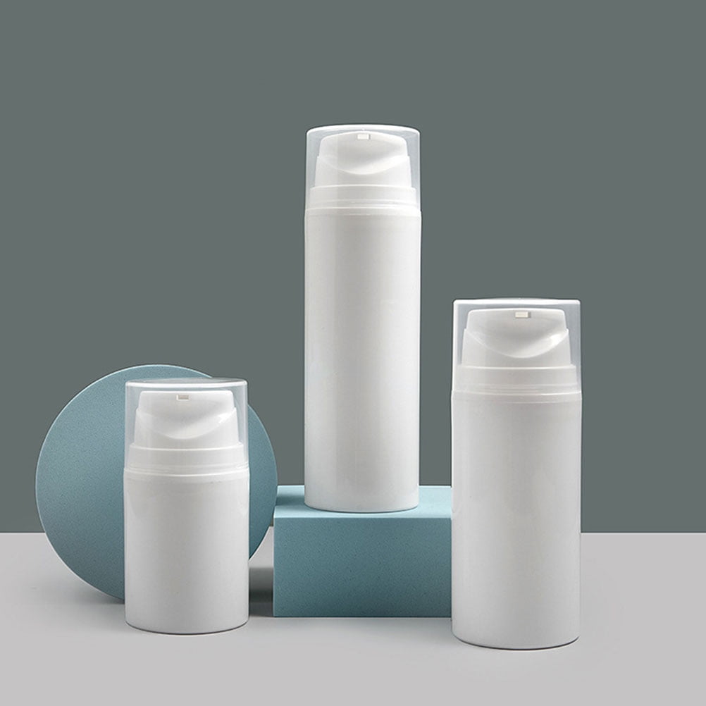 RENACLIPY 3Pack White Plastic Refillable Airless Pump Bottles for ...