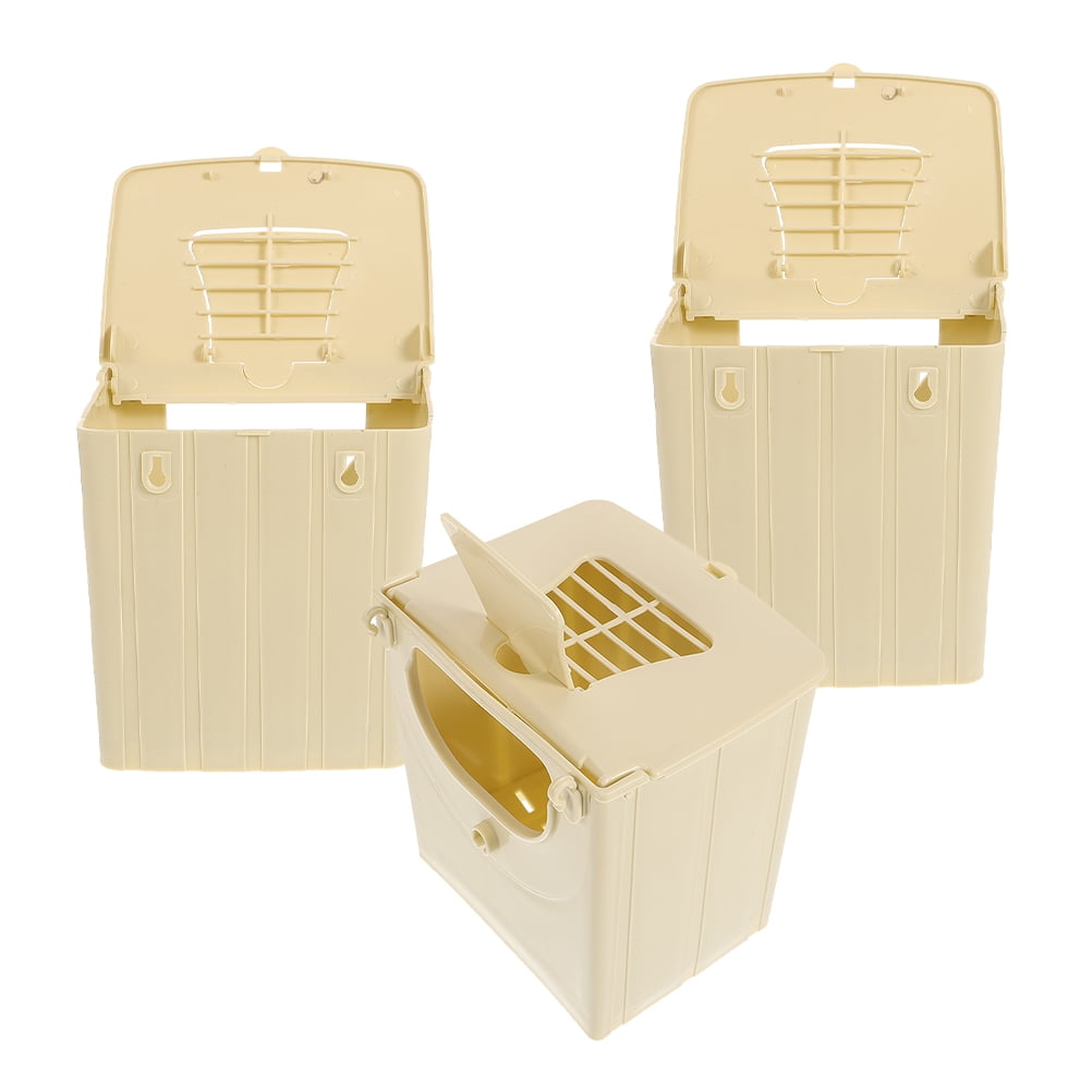 RENACLIPY 3-Pack Plastic Hanging Bird Nest Boxes for Small Birds and ...