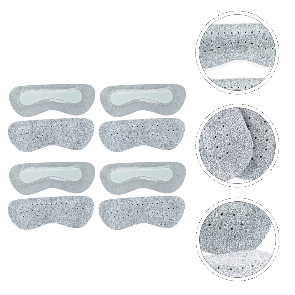 RENACLIPY 4 Pairs Anti Friction Heel Patch Grey Polyester for High ...
