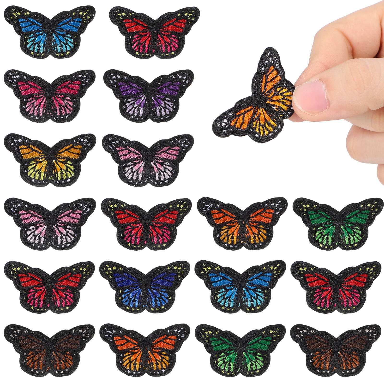 RENACLIPY 40pcs Sew On Patches For Clothing Cloth Assorted Color To ...