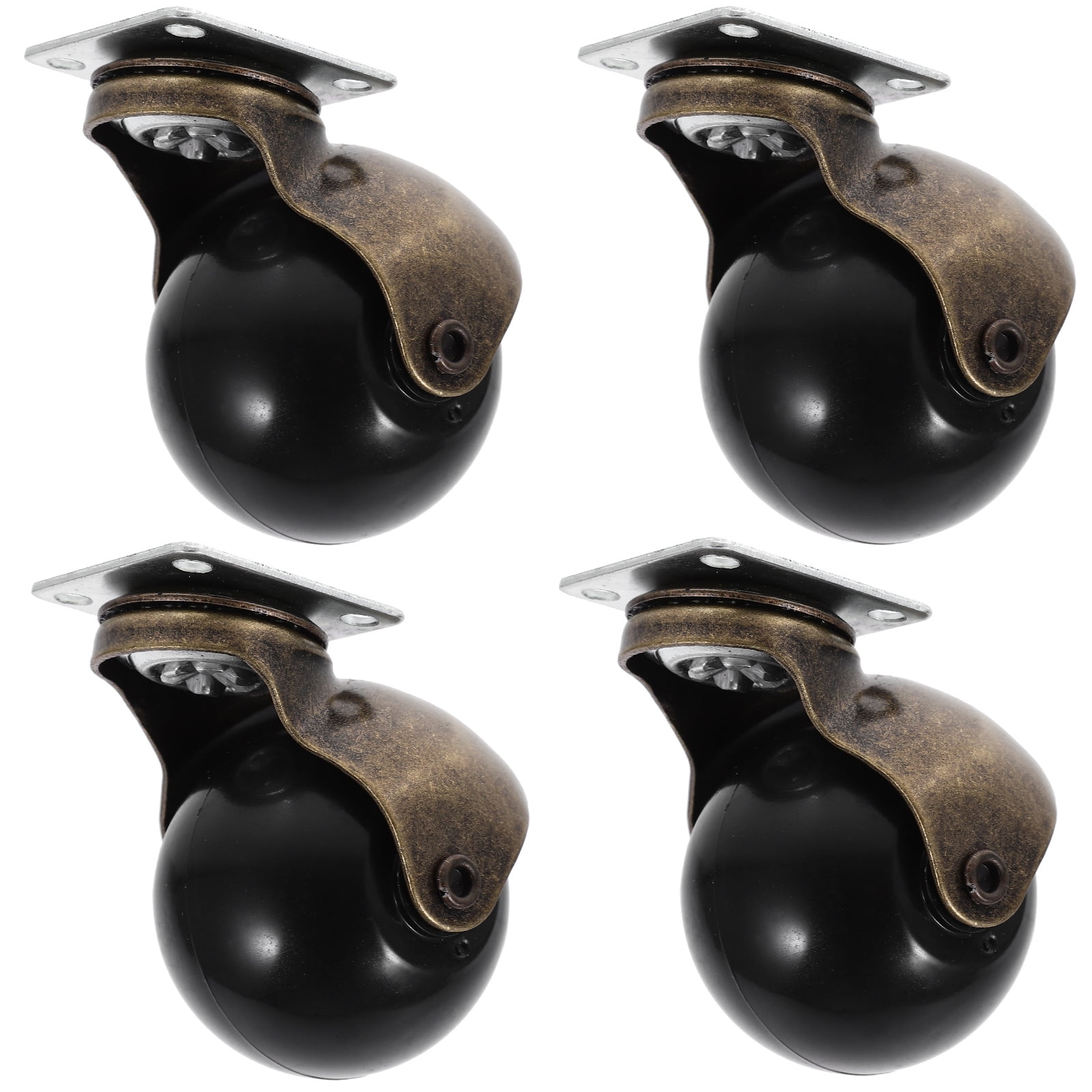 RENACLIPY 4Pcs Assorted Color Office Chair Caster Wheels with Easy Installation and Floor ...