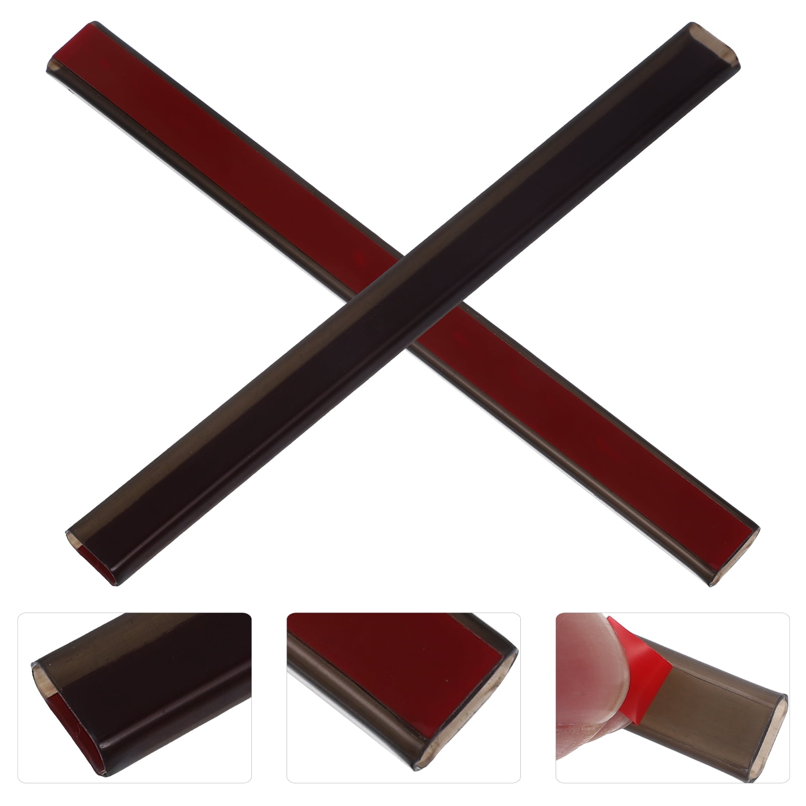 RENACLIPY Black Plastic Cable Covers Cord Protectors 4pcs 4.3x0.4x0.2in ...