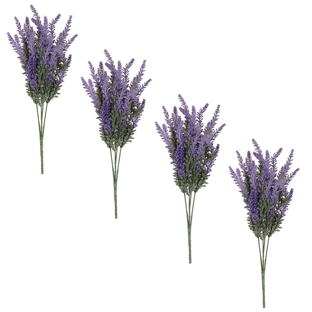RENACLIPY 4Set Imitation Lavender Plant Plant Shape Simulated Lavender ...