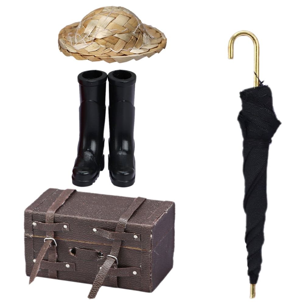 RENACLIPY Mini Suitcase Model Miniature Scene Model Assorted Color ...