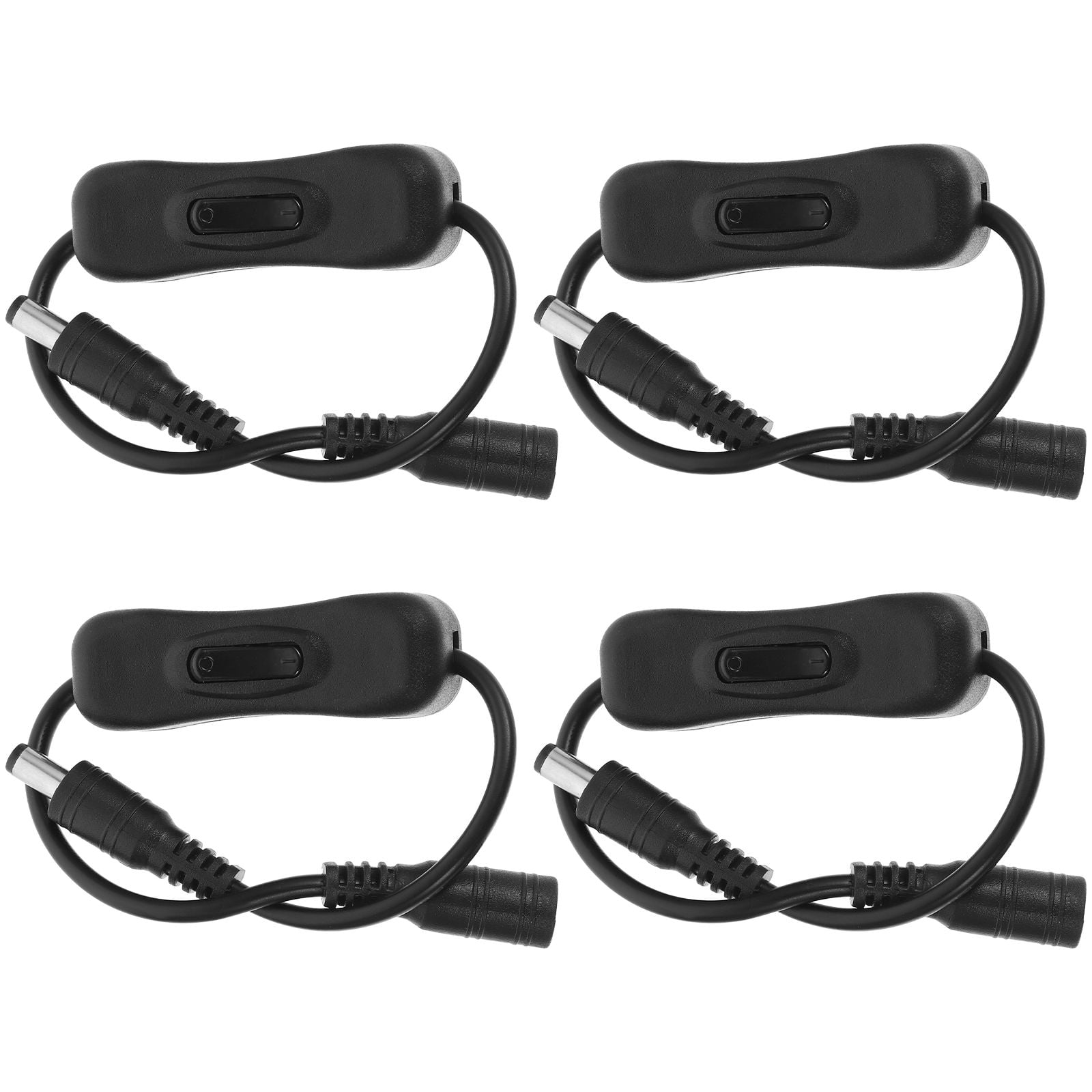 RENACLIPY LED Light Cord Switch Black PVC Copper Easy Installation 4Pcs ...