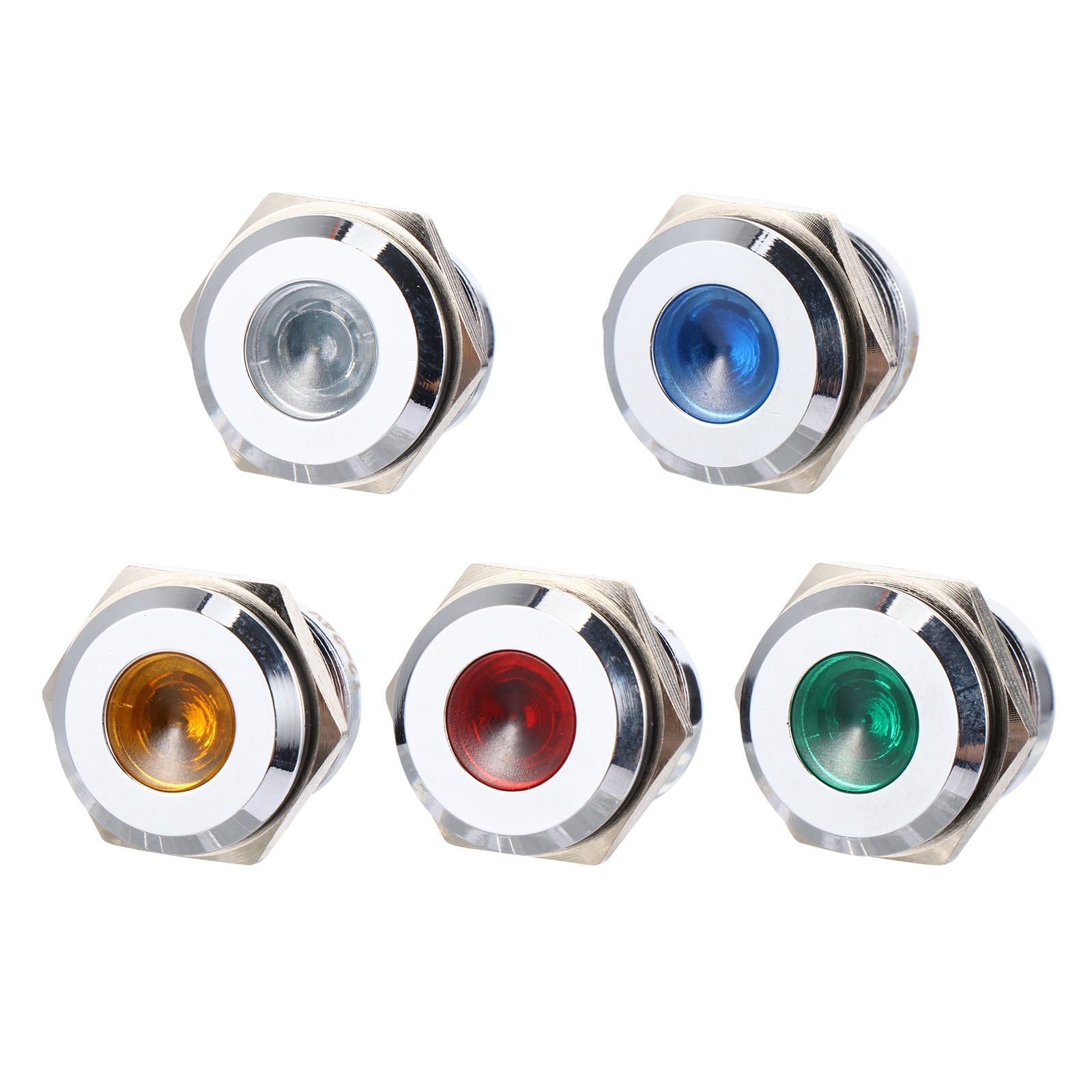 RENACLIPY 5 Pcs Blue Indicator Light for Car and DIY Enthusiasts 12V ...