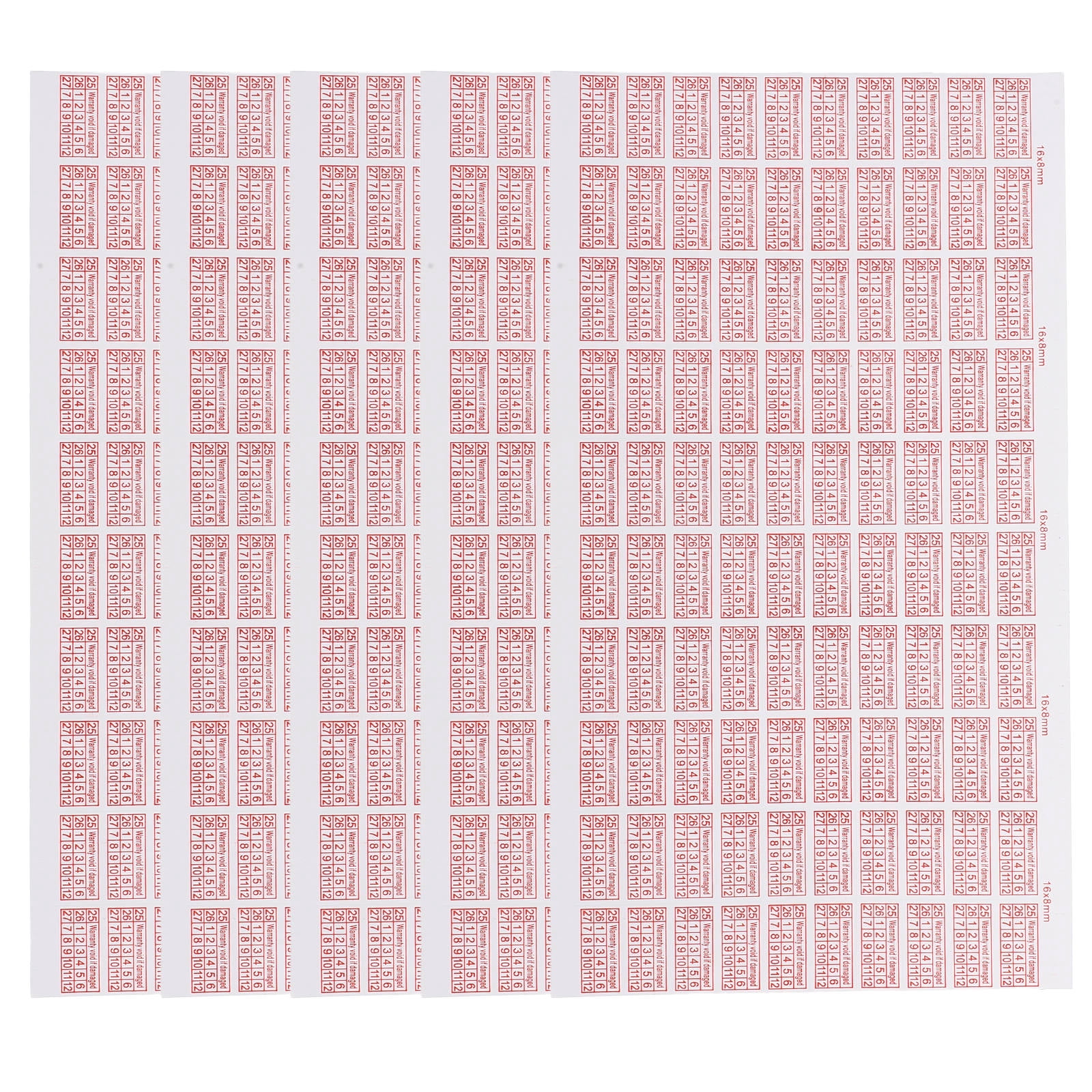 RENACLIPY 5-Pack Inspection Record Labels Paper Multi Tamper Evident ...
