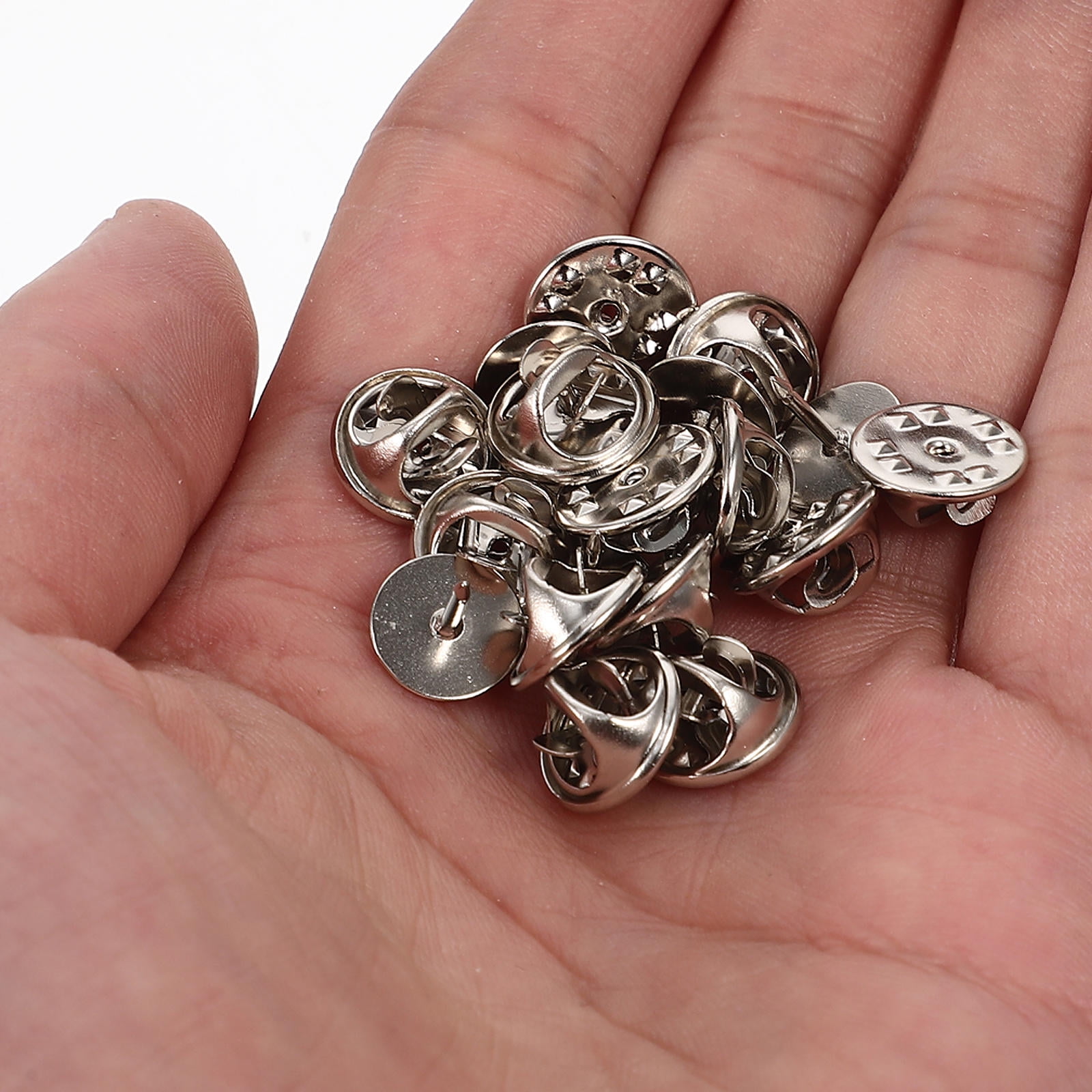 RENACLIPY 50 Sets Copper Locking Pin Backs for Brooch Tie Tack Badge ...