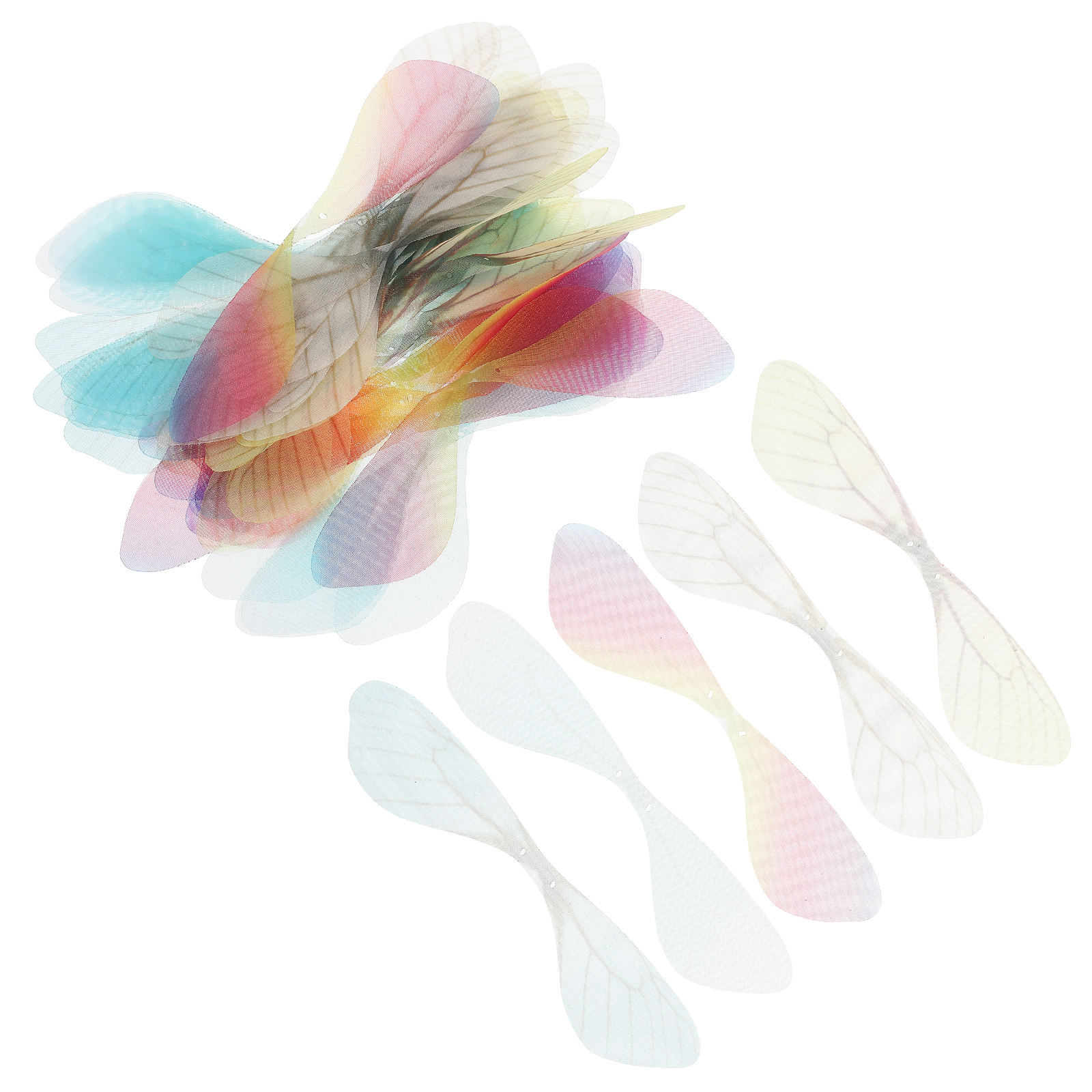 RENACLIPY 50Pcs Art Wing Shape Simulated Dragonfly Wings Decors For ...