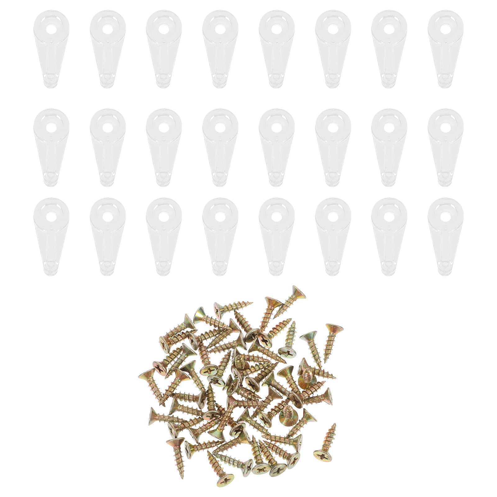 RENACLIPY 50Pcs Compact Plastic Glass Retainer Clips For Mounting Glass ...