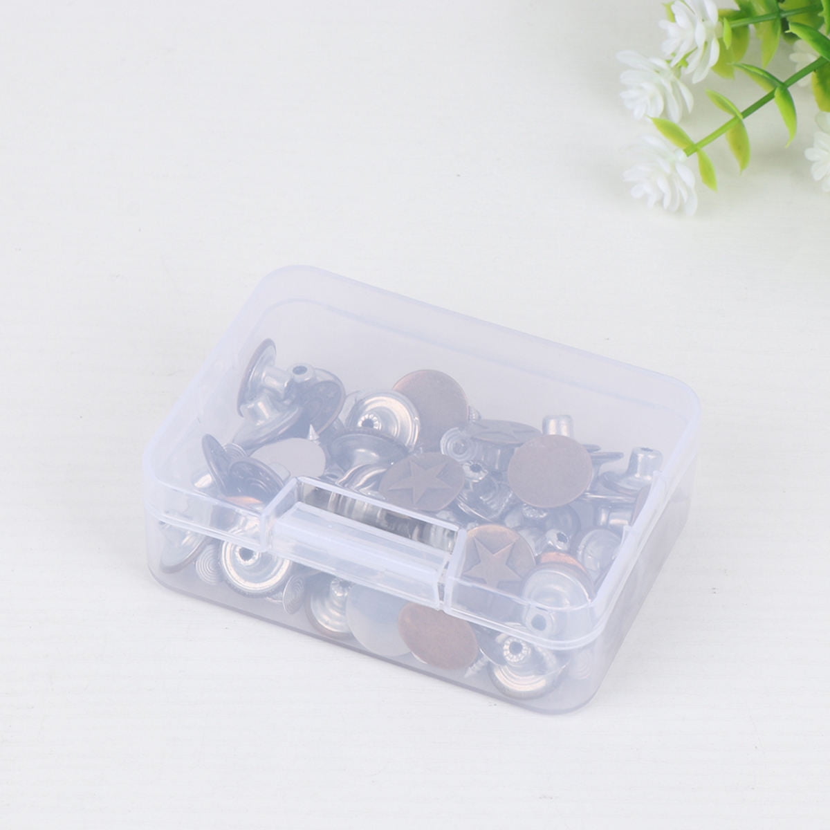 RENACLIPY Denim Rivet Tack Buttons Set, 50 Assorted Color Sets for ...
