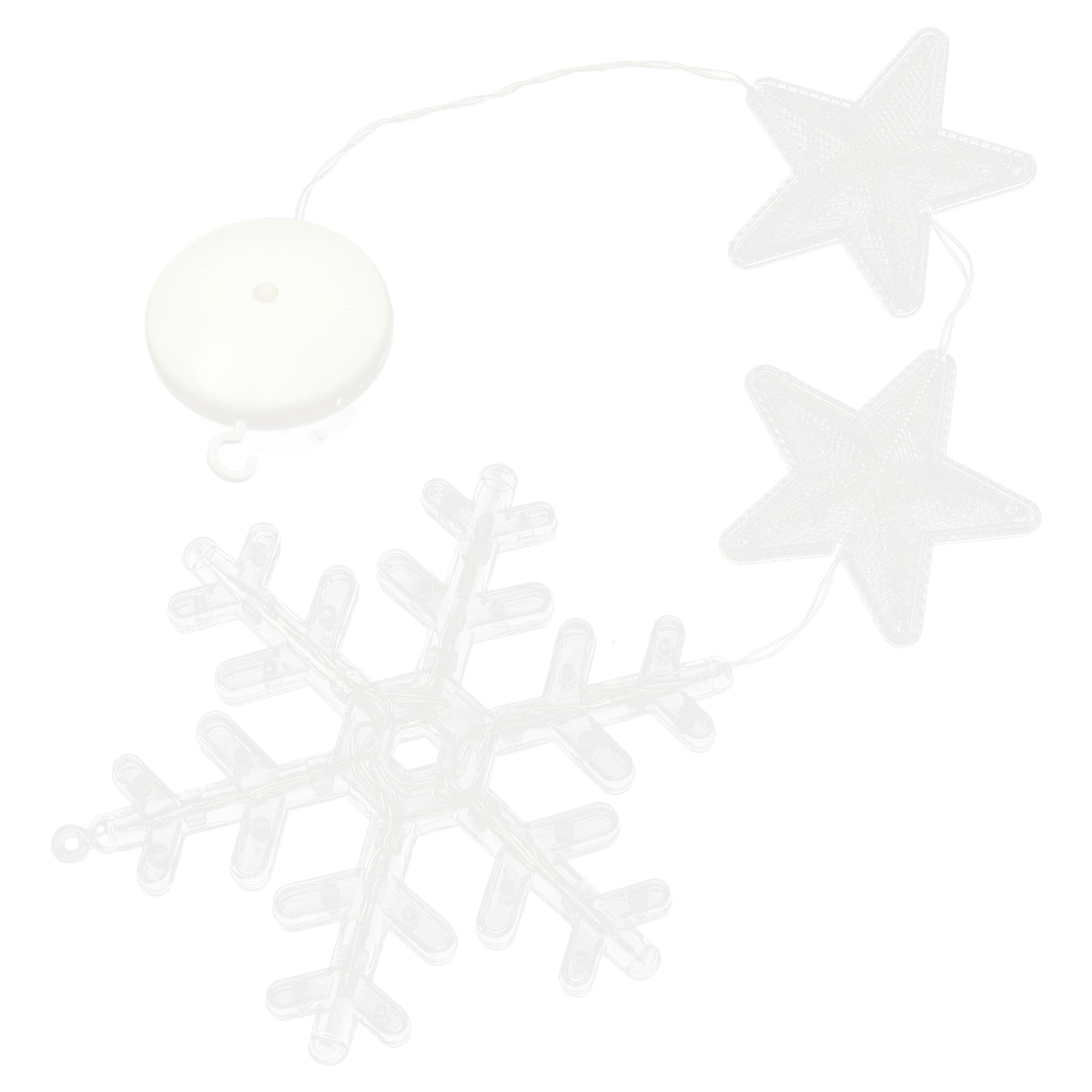 RENACLIPY Lighted Window Decorations Christmas Window Light White PP ...