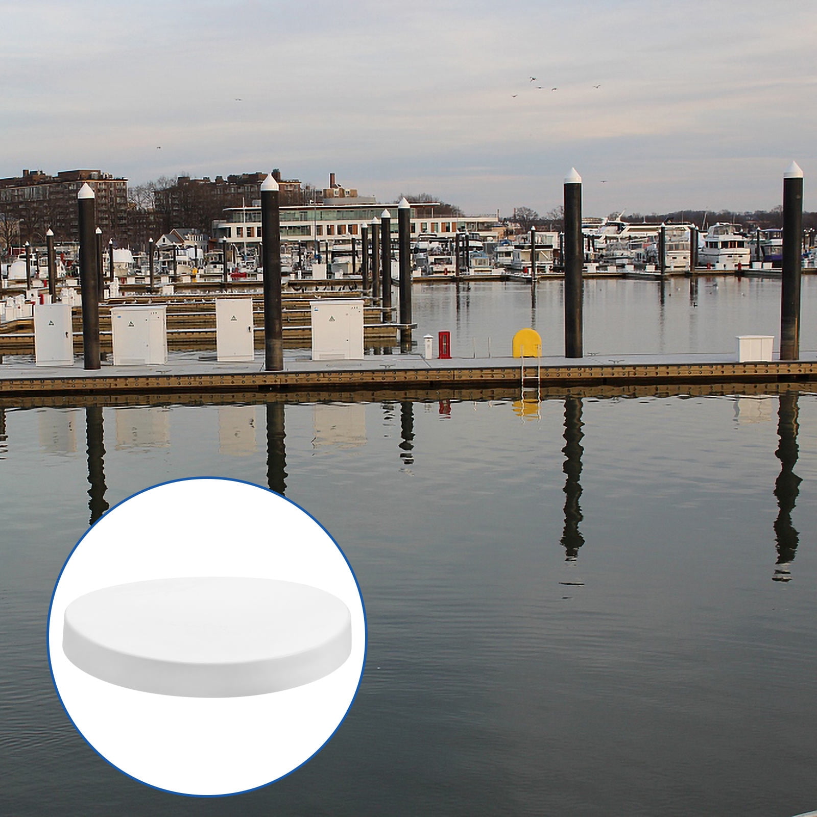 RENACLIPY 5Pack PVC Piling Caps for Docks with UV and Resistance for ...