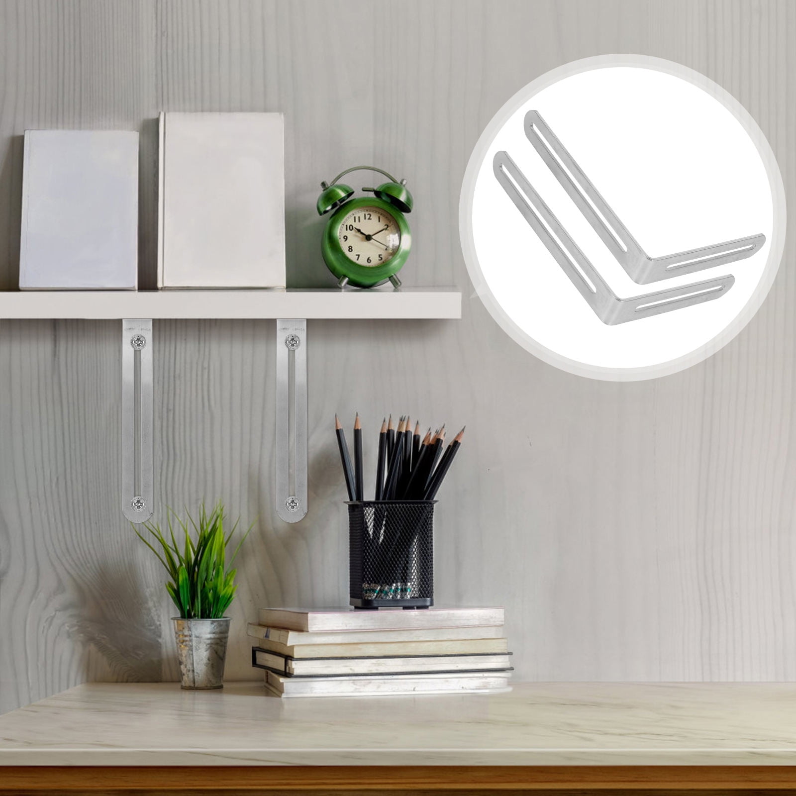 RENACLIPY 5Pcs Stainless Steel L Shape Brackets Right Angle Connector ...