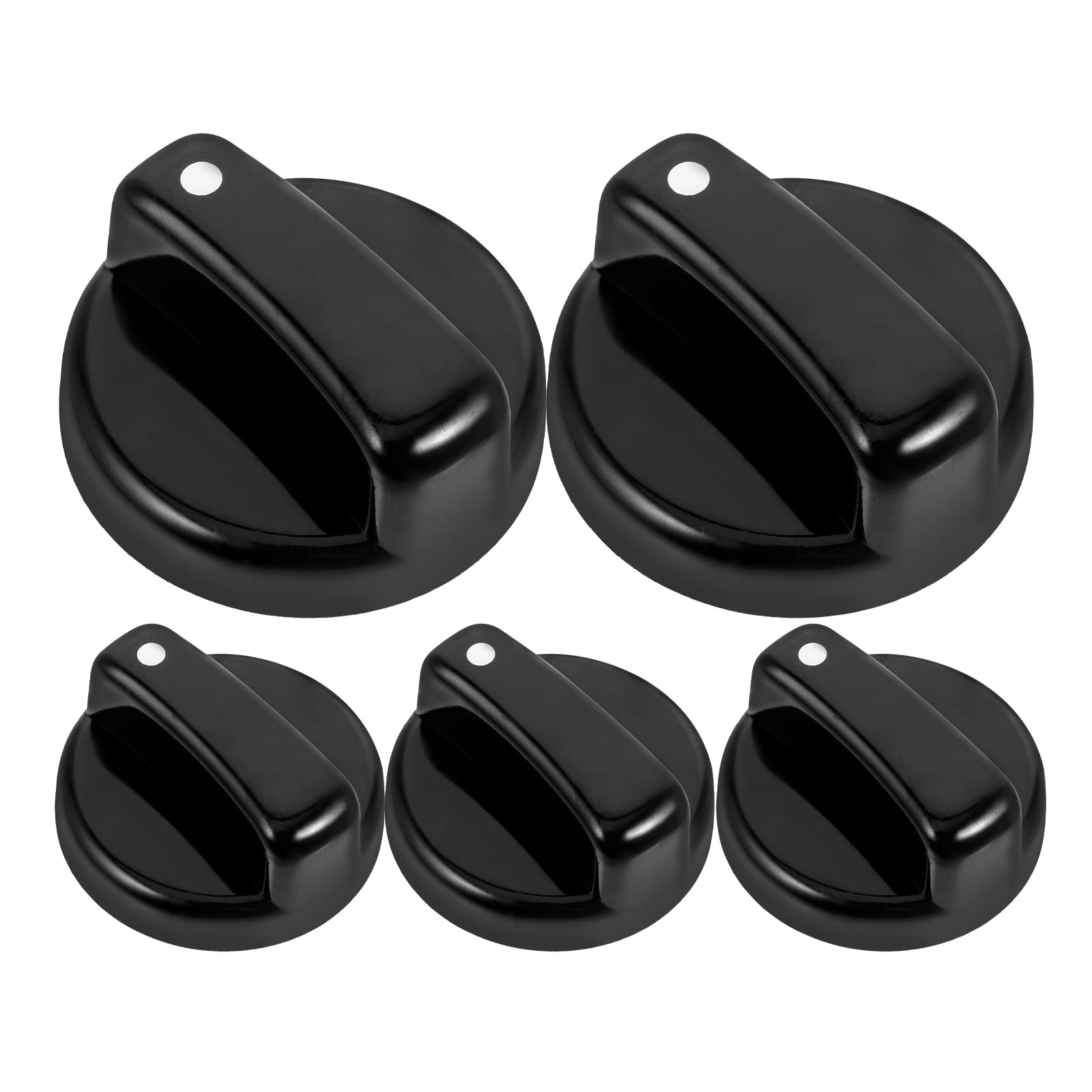 RENACLIPY 5Pcs Stove Control Knobs Plastic Black for Restaurant Use in ...