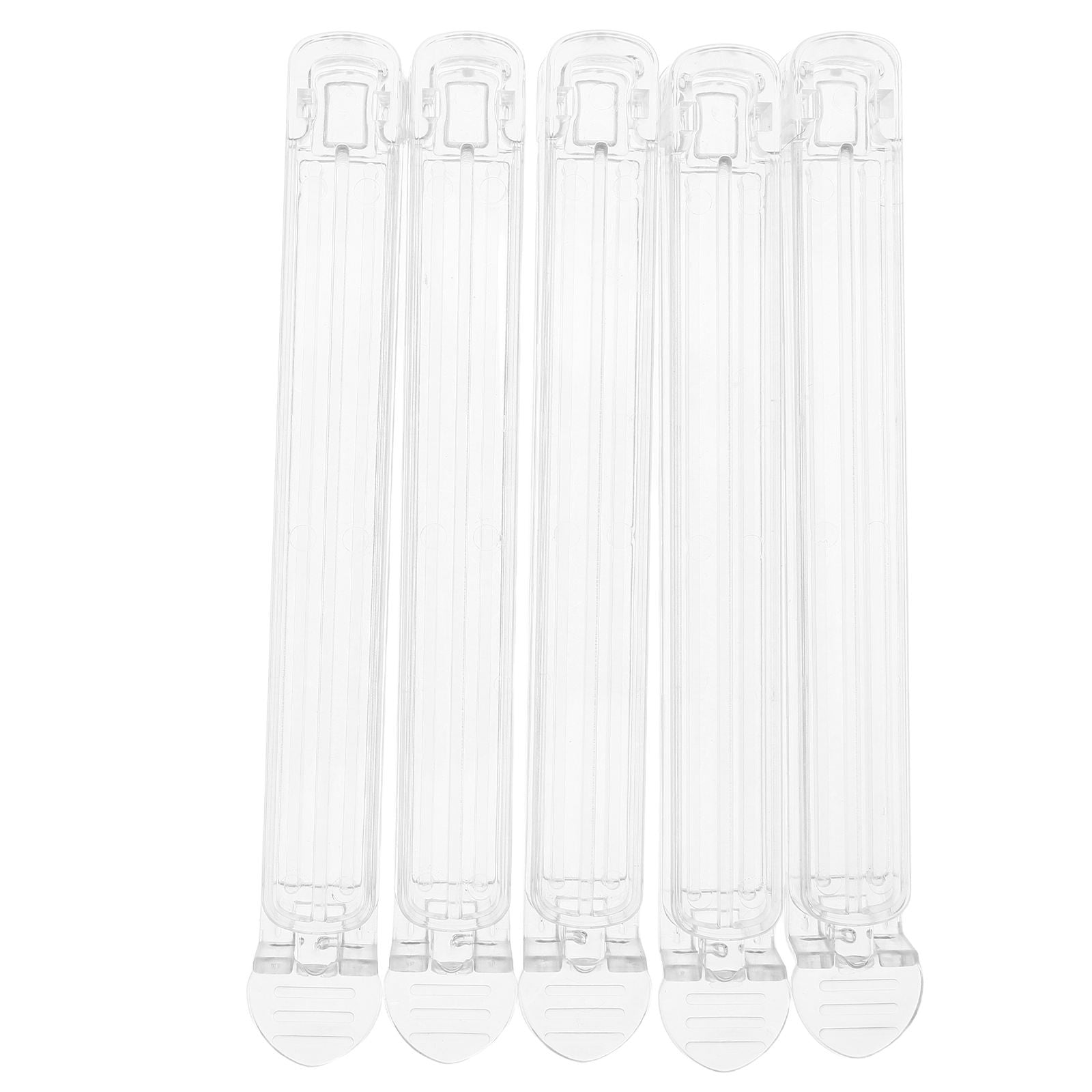 RENACLIPY 5Pcs Reusable Food Bag Clamps Transparent Plastic Sealing ...