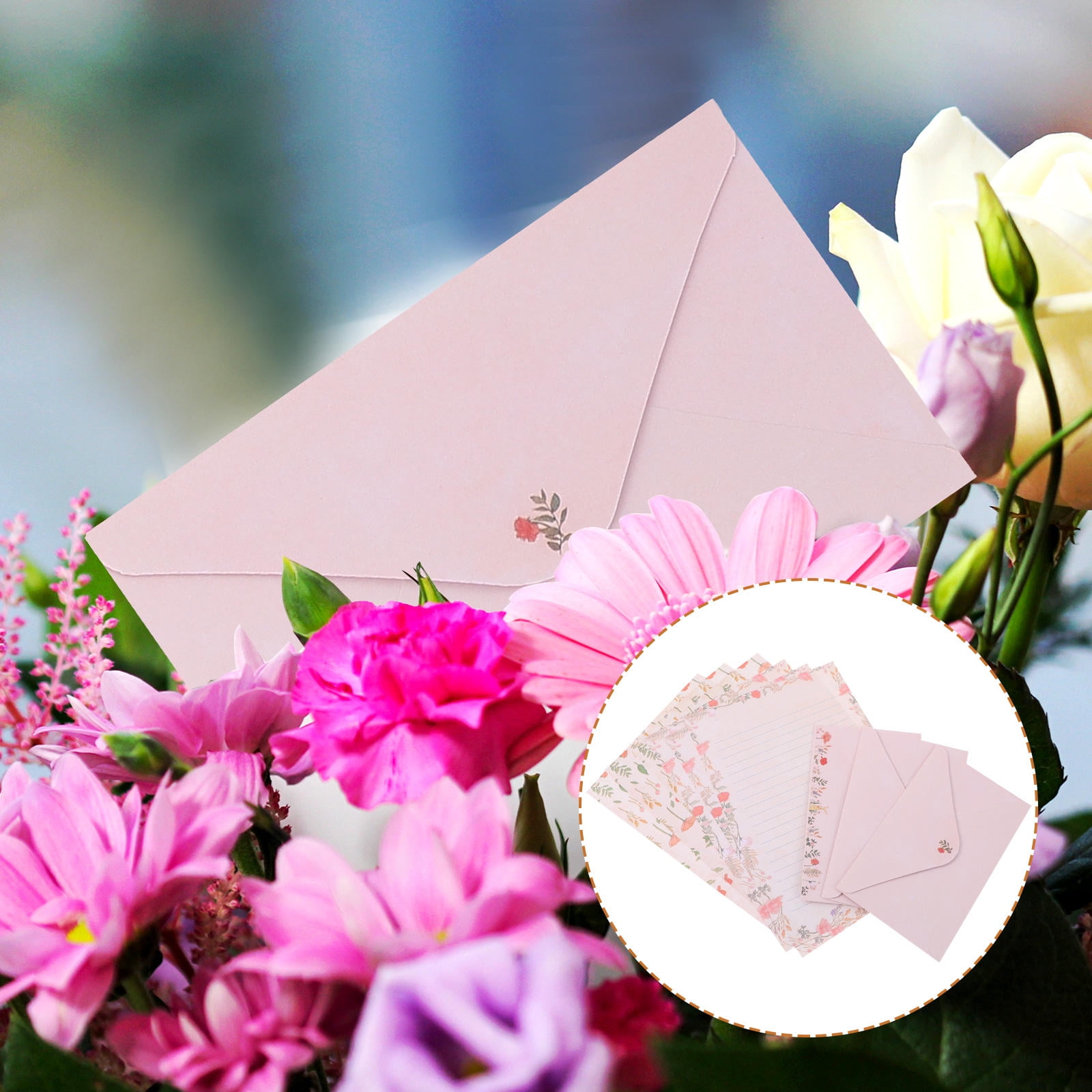 RENACLIPY 5Sets Artistic Atmosphere Letter Paper for Writing Envelopes ...