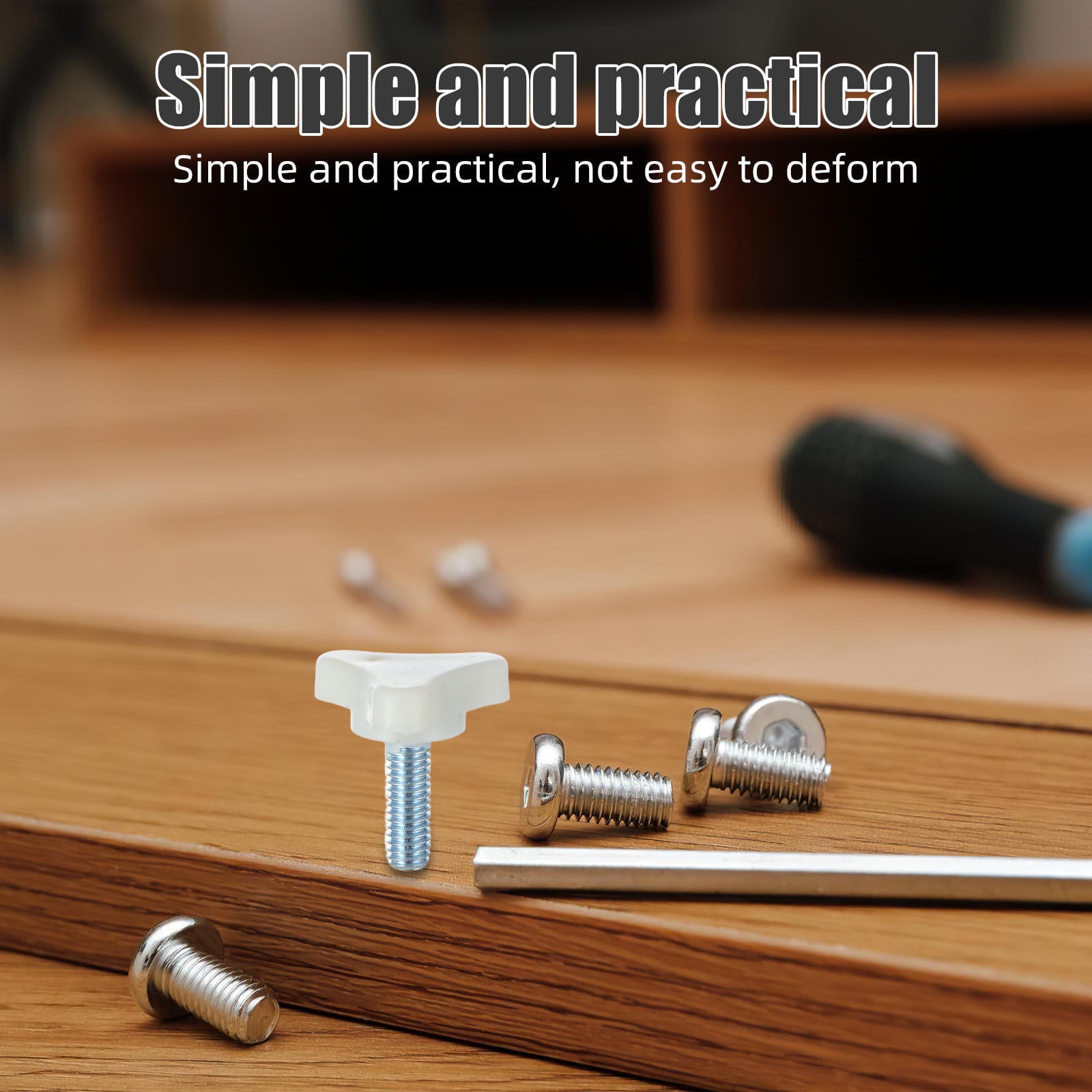 RENACLIPY 5pcs Tightening Hardware White Plastic Mannequin Stand Screws ...