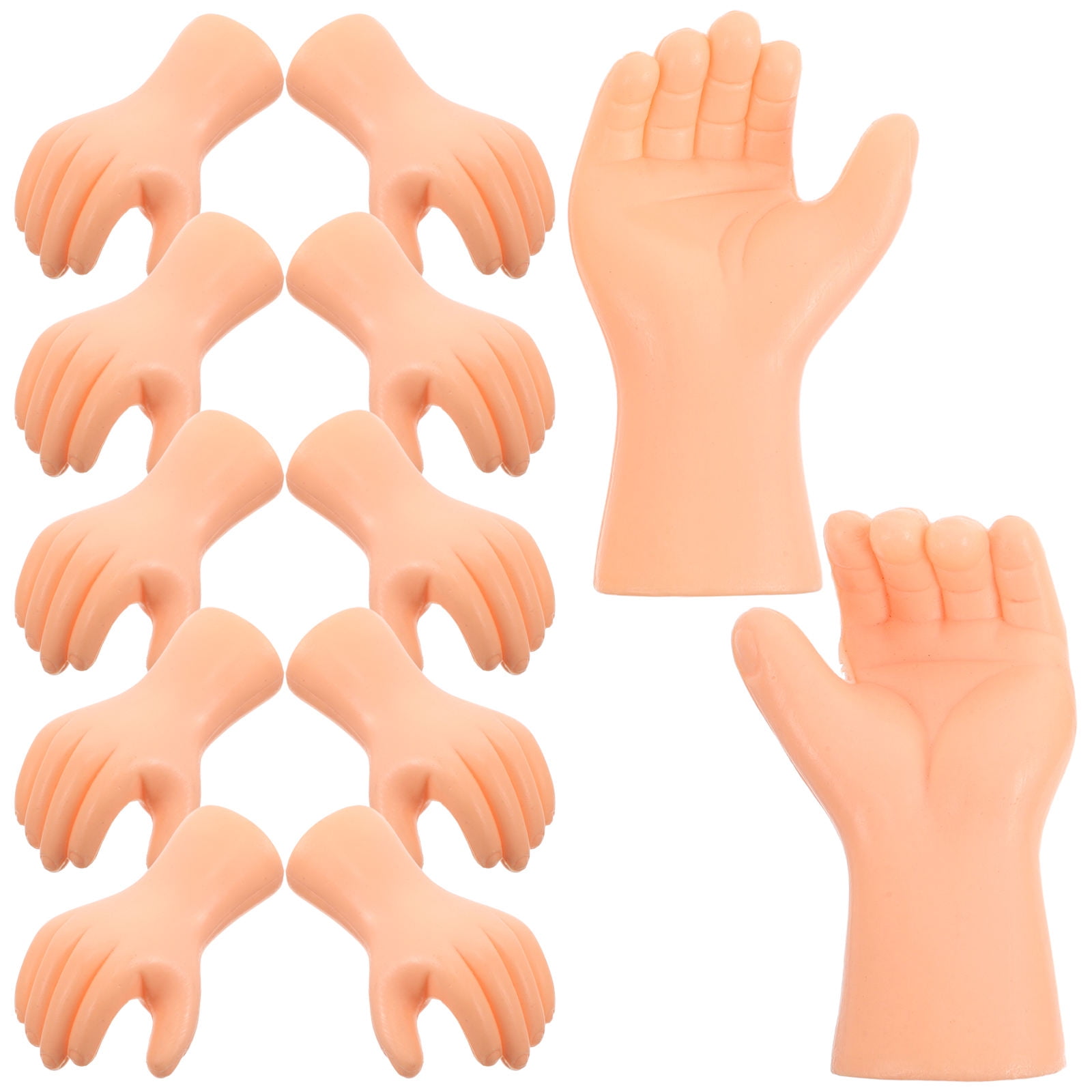RENACLIPY Beige Plastic Hand Replacement Parts for Doll Making, 6 Pairs ...