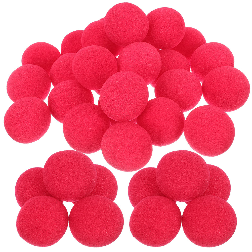 RENACLIPY 60Pcs Small Clown Prop Red Sponge Nose for Party Decorations ...