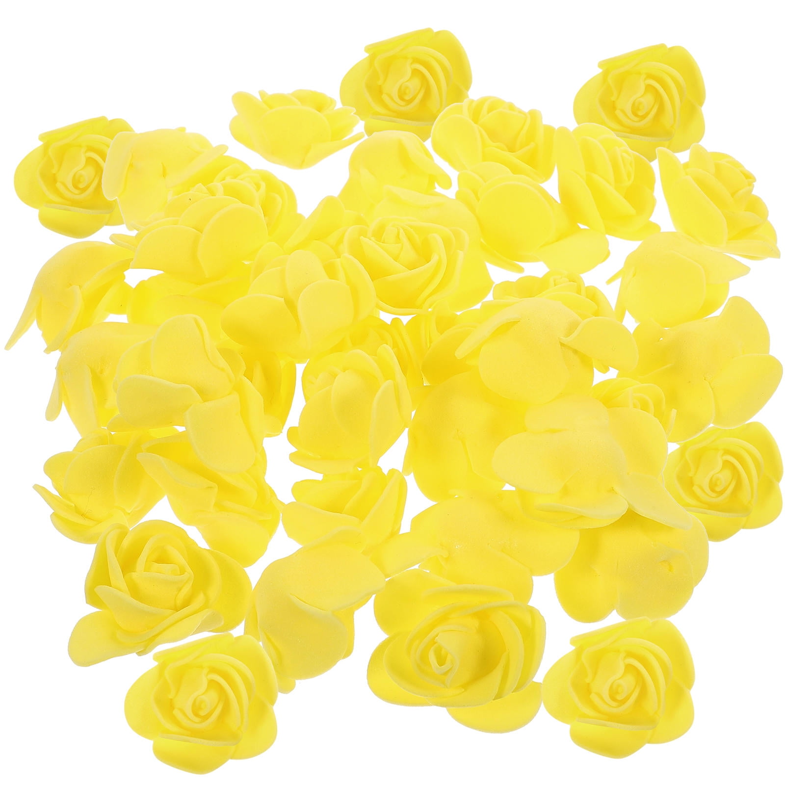 RENACLIPY 60Pcs Realistic Yellow Foam Flowers for Wedding, Party, Home ...
