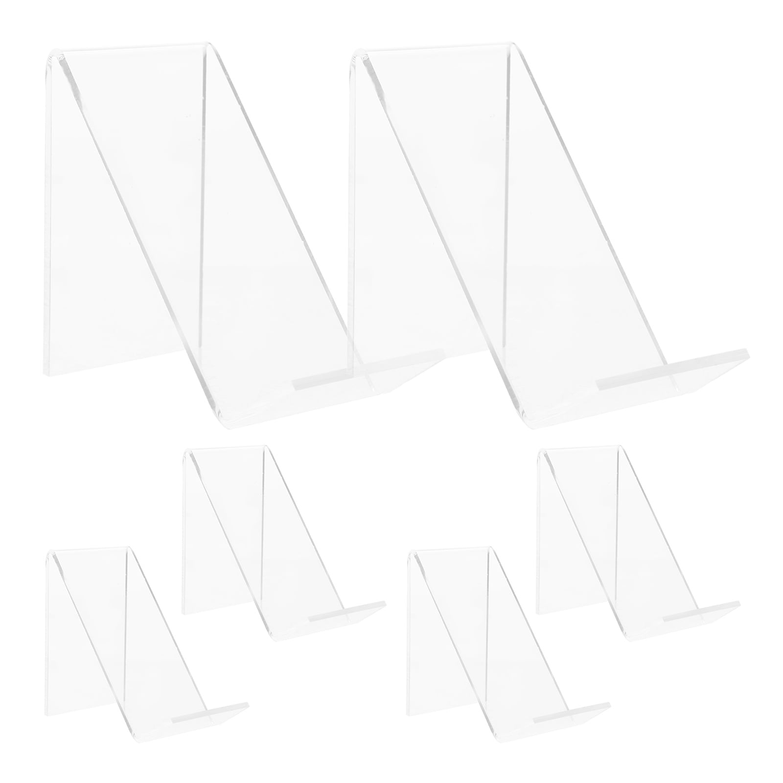 RENACLIPY Transparent Shoe Rack Clear Shoe Display Stand Plastic 6pcs ...