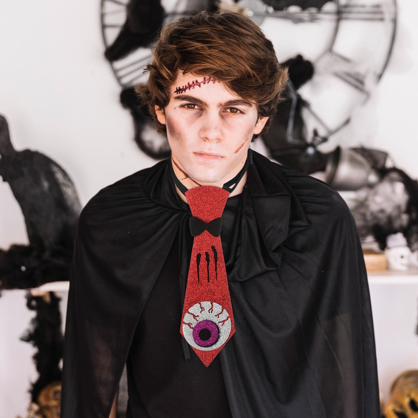 RENACLIPY 6Pcs Children Necktie for Boys Theme Skull Shape Fabric ...