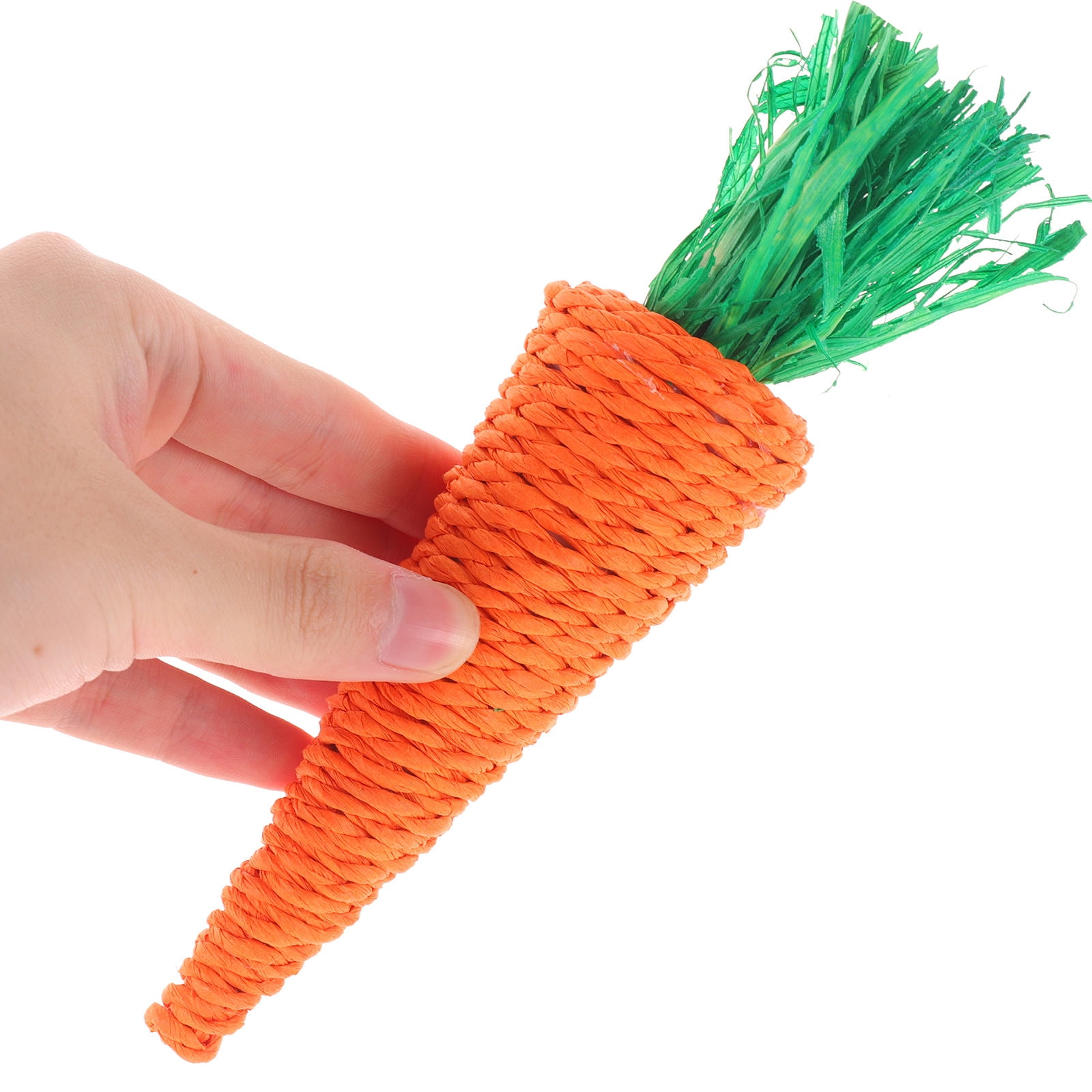 RENACLIPY Small Pets Carrot Prop Toy Orange Natural Material 6pcs ...