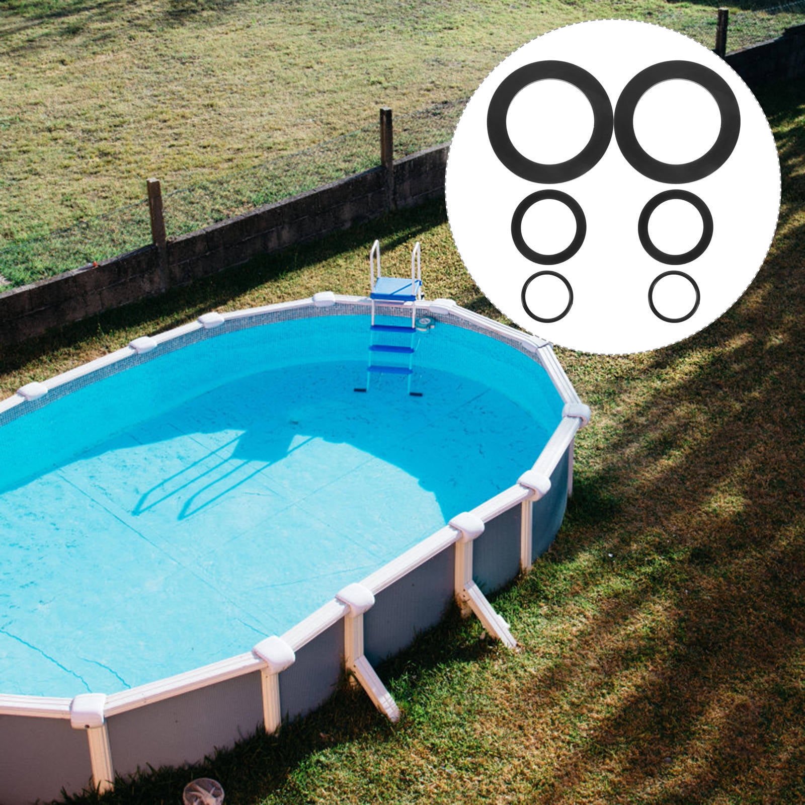 RENACLIPY 6Pcs Flat Rubber Washers for Sink Waste and Valve Fixing in ...