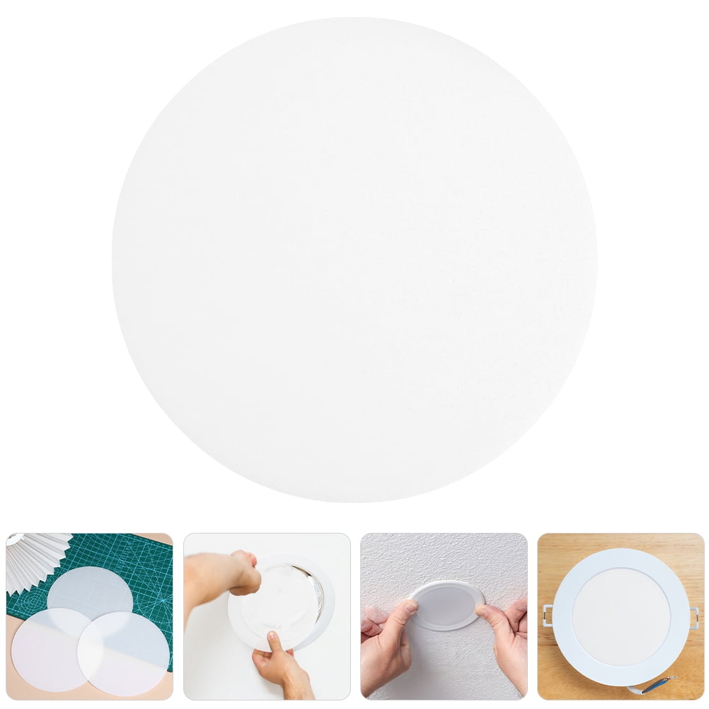 RENACLIPY 6Pcs DIY Light Diffuser Sheet for Home Use White Round ...