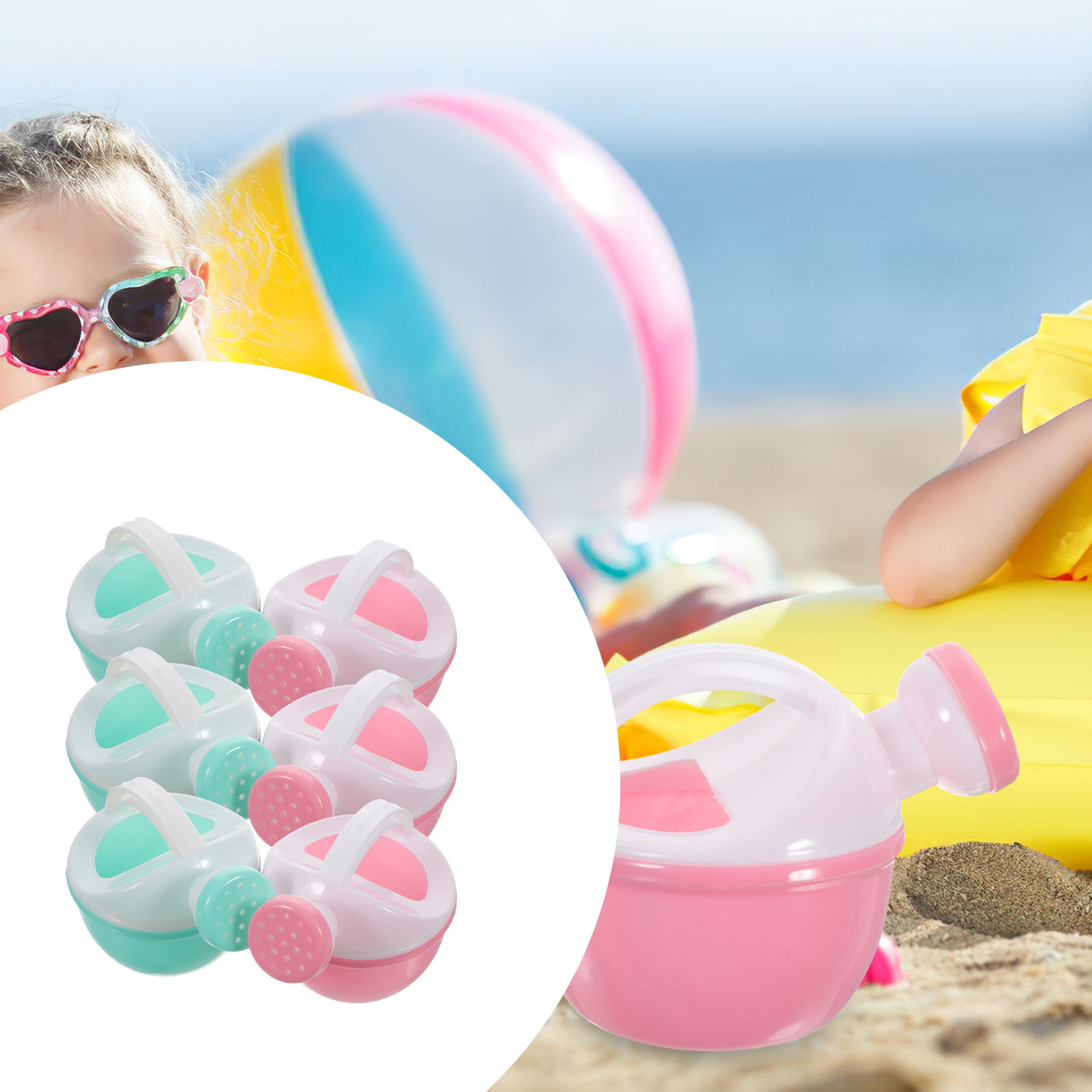 RENACLIPY 6pcs Plastic Beach Watering Can For Ergonomic Grip Bath ...