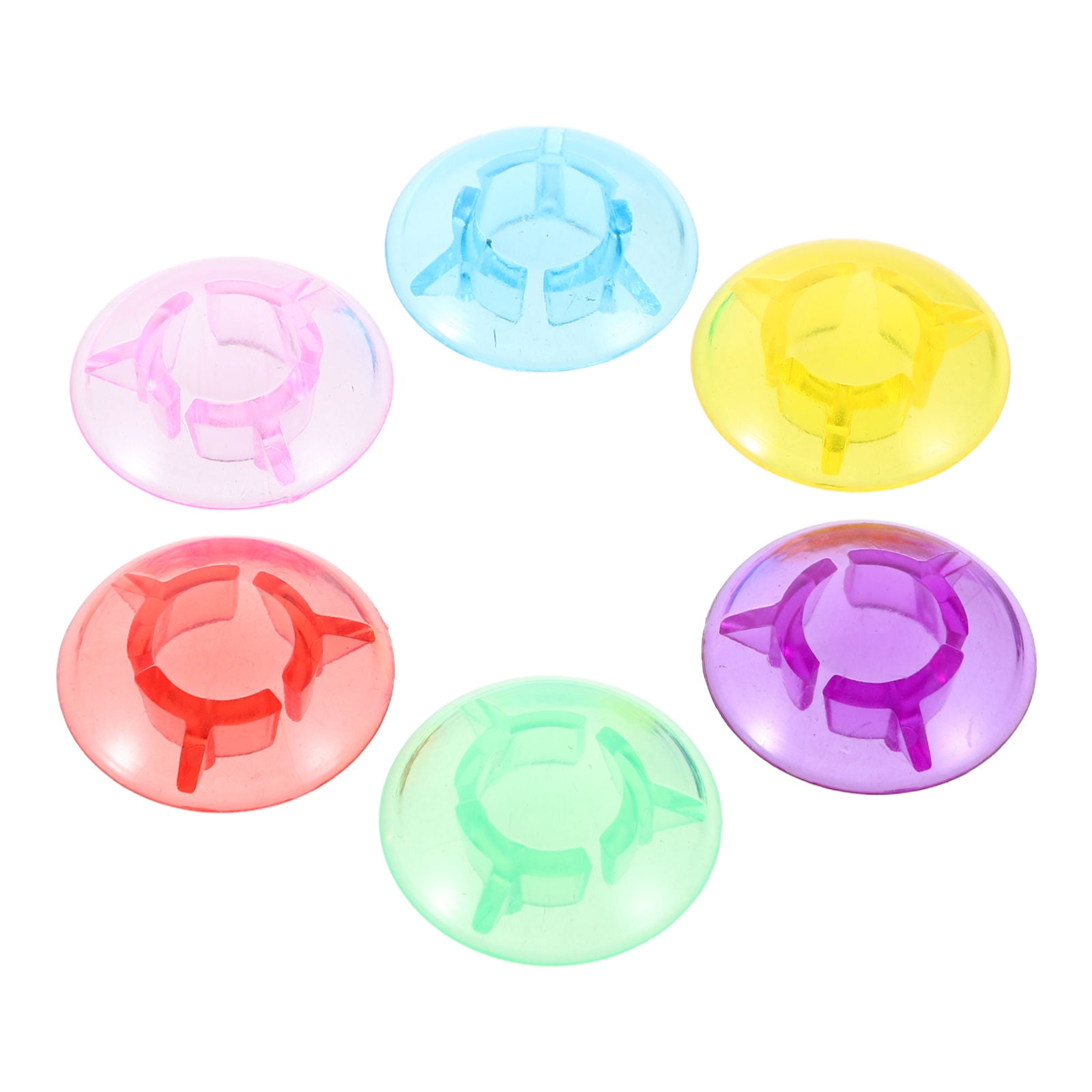 RENACLIPY Mushroom Shaped Pedal Toppers 6 Pcs Assorted Colors Plastic ...