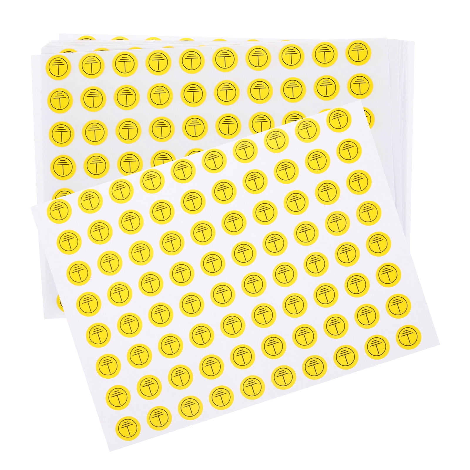RENACLIPY 800Pcs Electrical Grounding Stickers with Yellow Warning ...